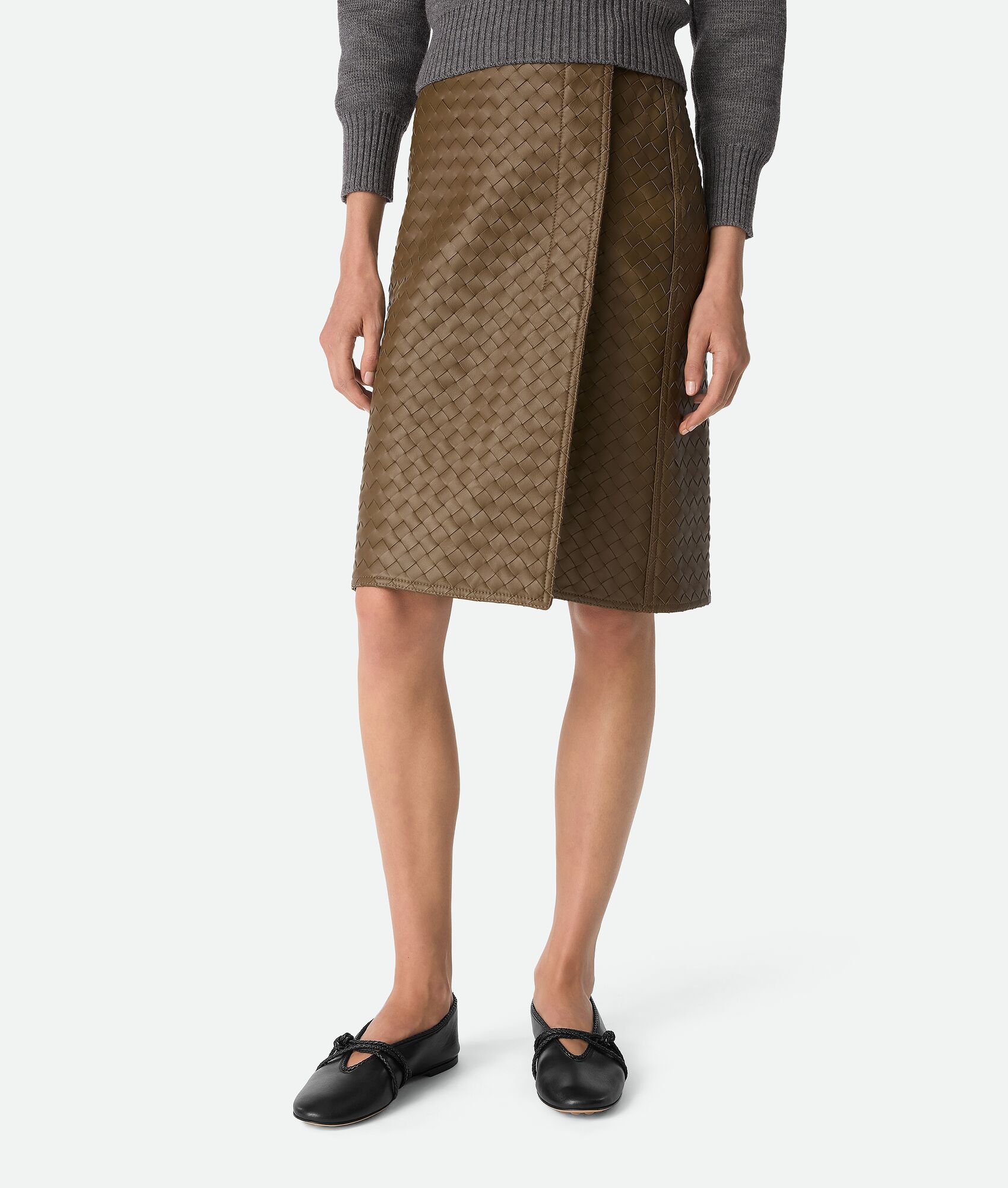 Women's Rosa Mary-Jane Ballerina in Black | Bottega Veneta GB
