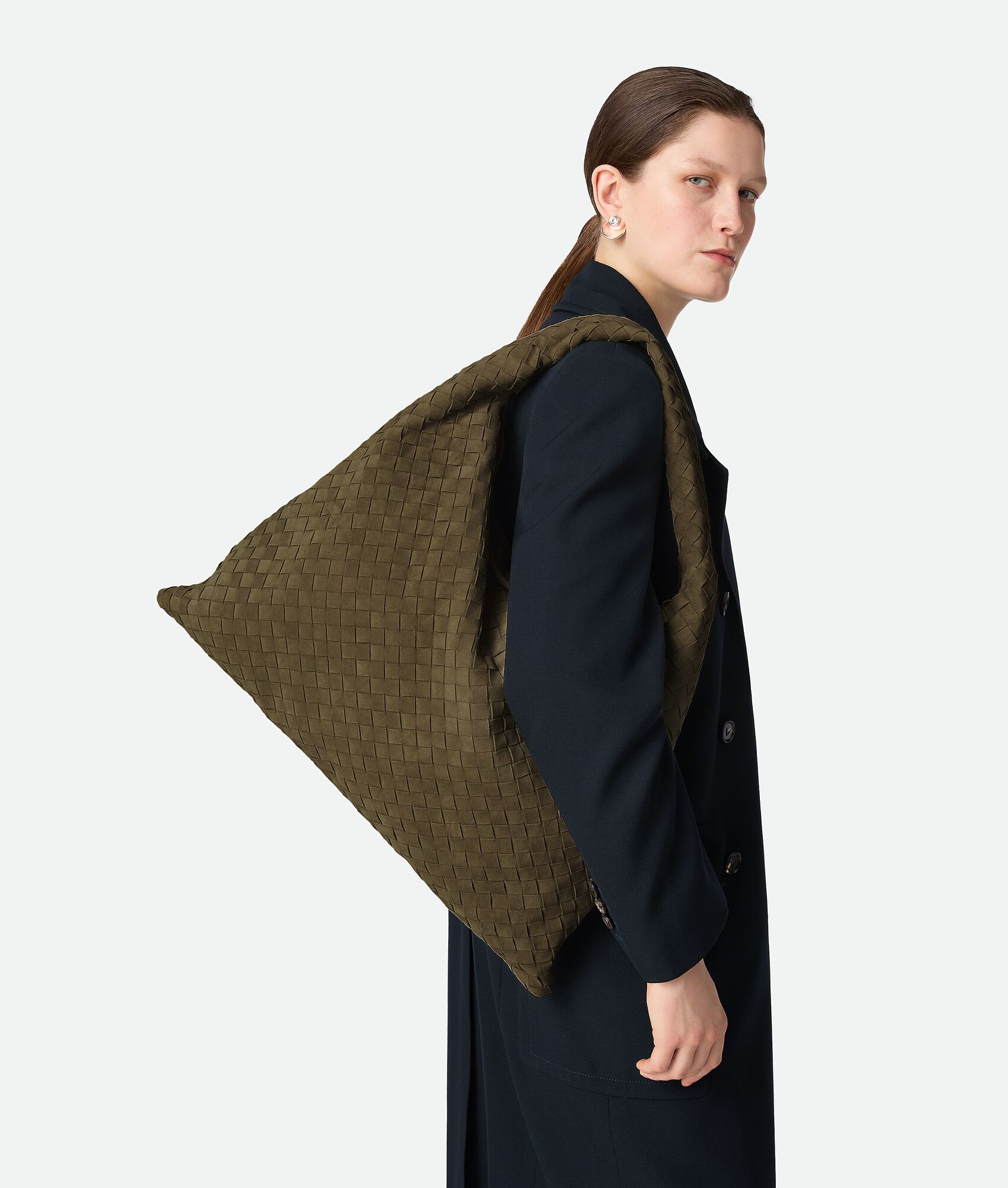Women's Large Hop in Mud | Bottega Veneta US