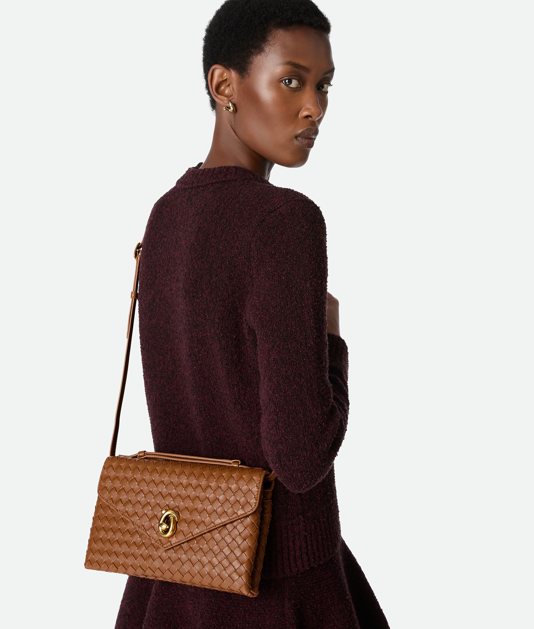 Women's Knot Lock in Amber | Bottega Veneta KW