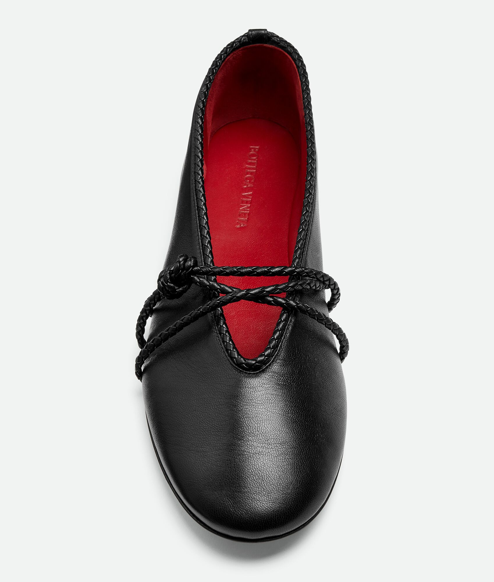 Women's Rosa Mary-Jane Ballerina in Black | Bottega Veneta ZW