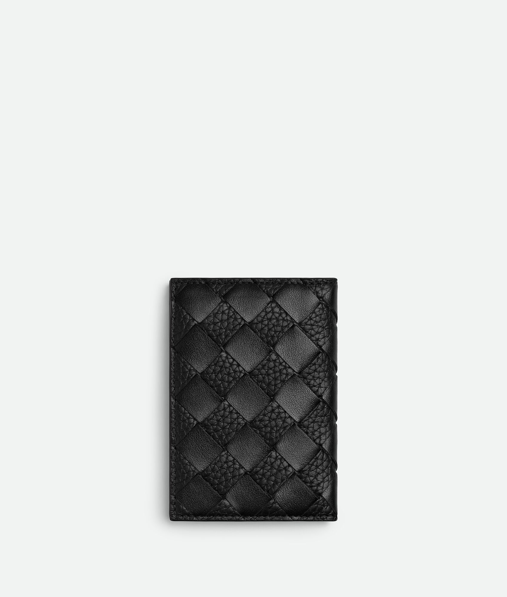 Tarjetero Intrecciato Flap para Hombre en Black | Bottega Veneta MX