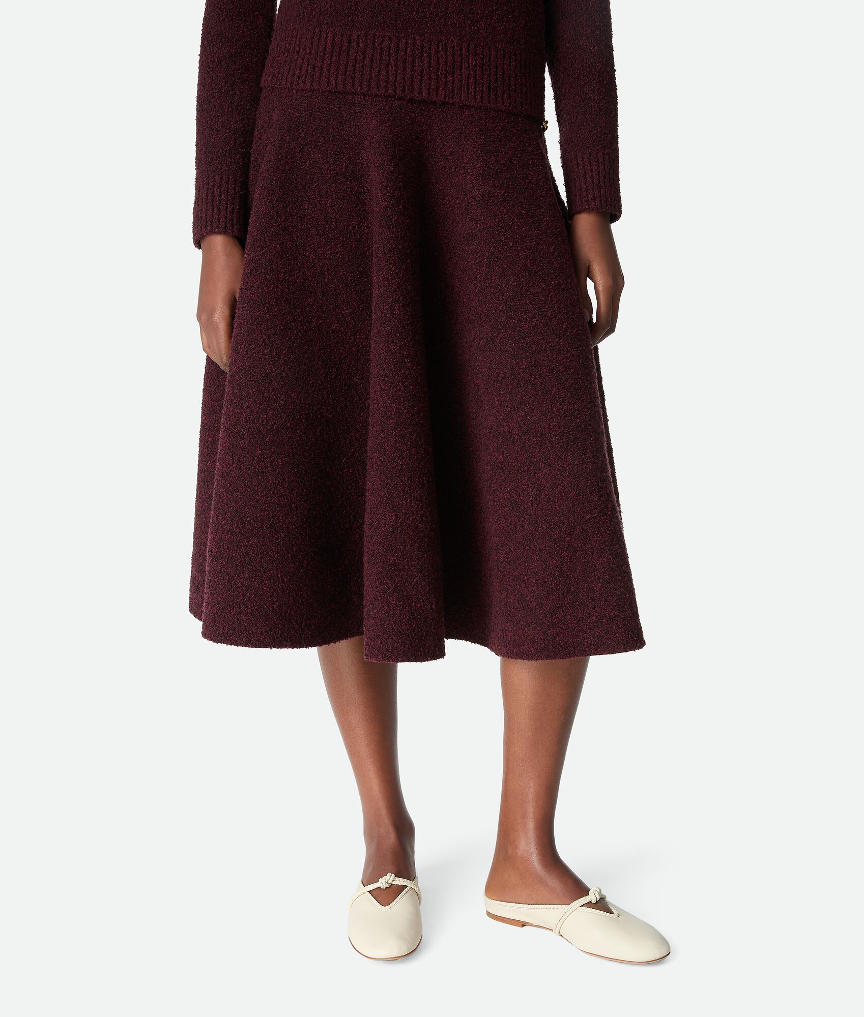 Women's Rosa Mary-Jane Ballerina in Sea salt | Bottega Veneta RO