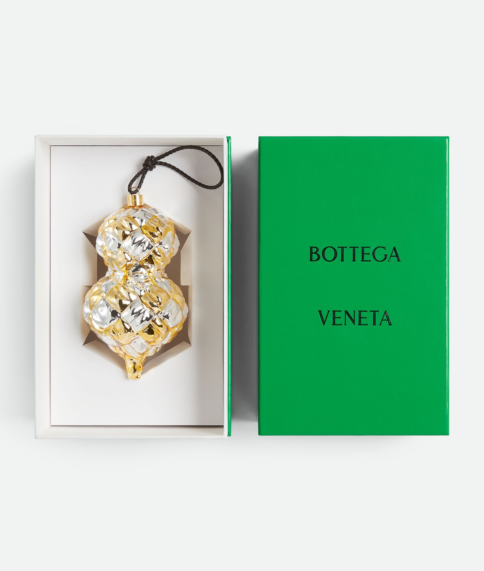 Check Ornament in Gold/silver | Bottega Veneta US