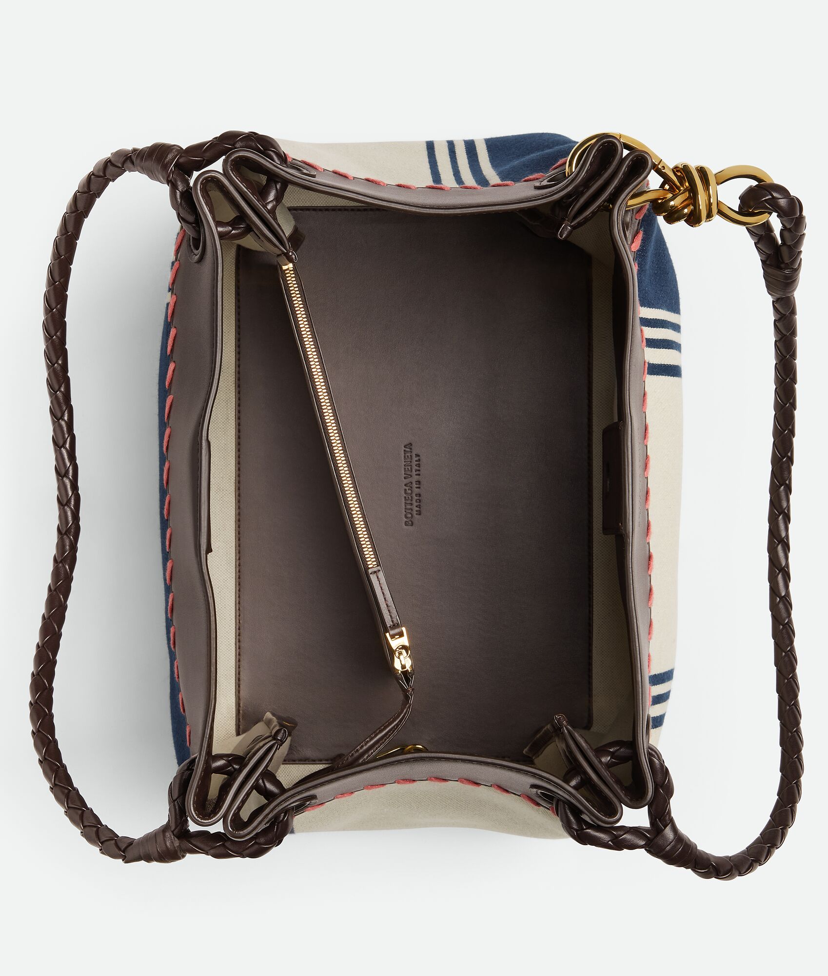 Large Parachute in NAVY/NATURAL/FONDANT | Bottega Veneta® US