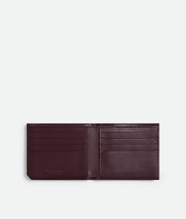 Men's Intrecciato Piccolo Bi-Fold Wallet in Dark barolo | Bottega Veneta US