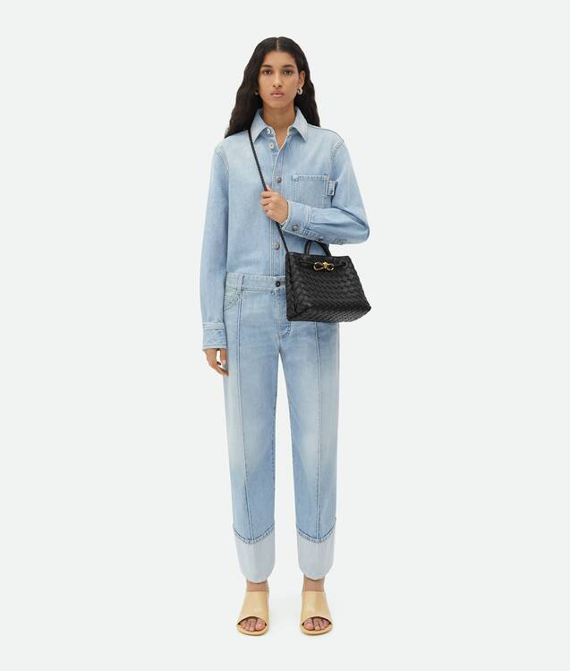 Small Andiamo in BLACK | Bottega Veneta® US