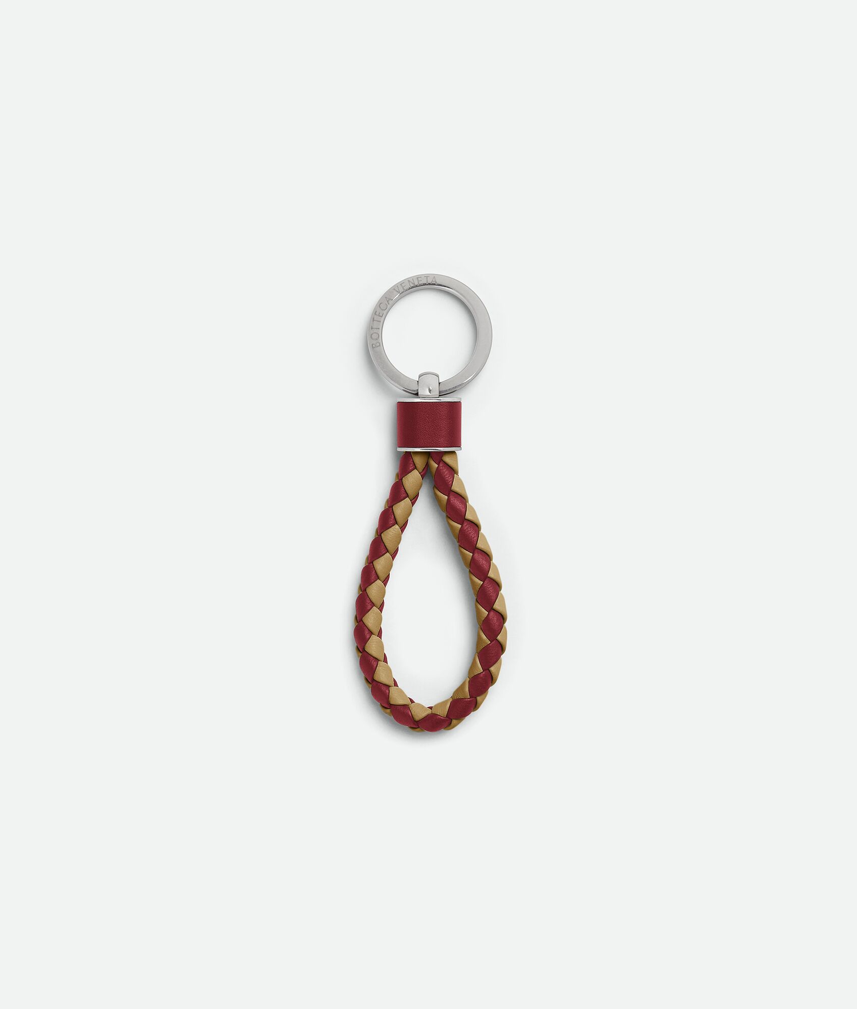 Bottega Veneta® Men's Intreccio Key Ring in Ambra/dark praline. Shop ...
