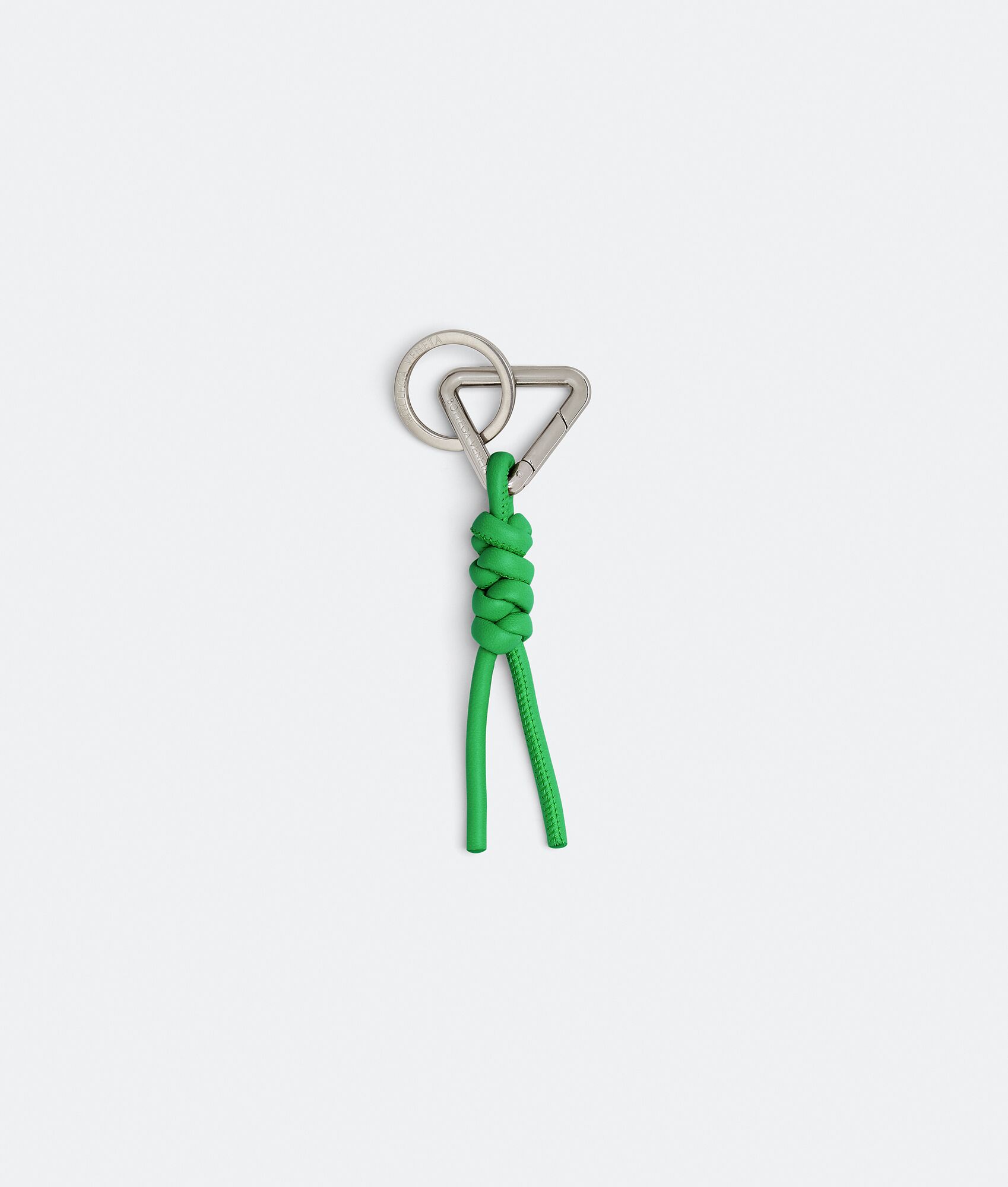 Bottega Veneta® Men's Triangle Key Ring in Parakeet. Shop online now.