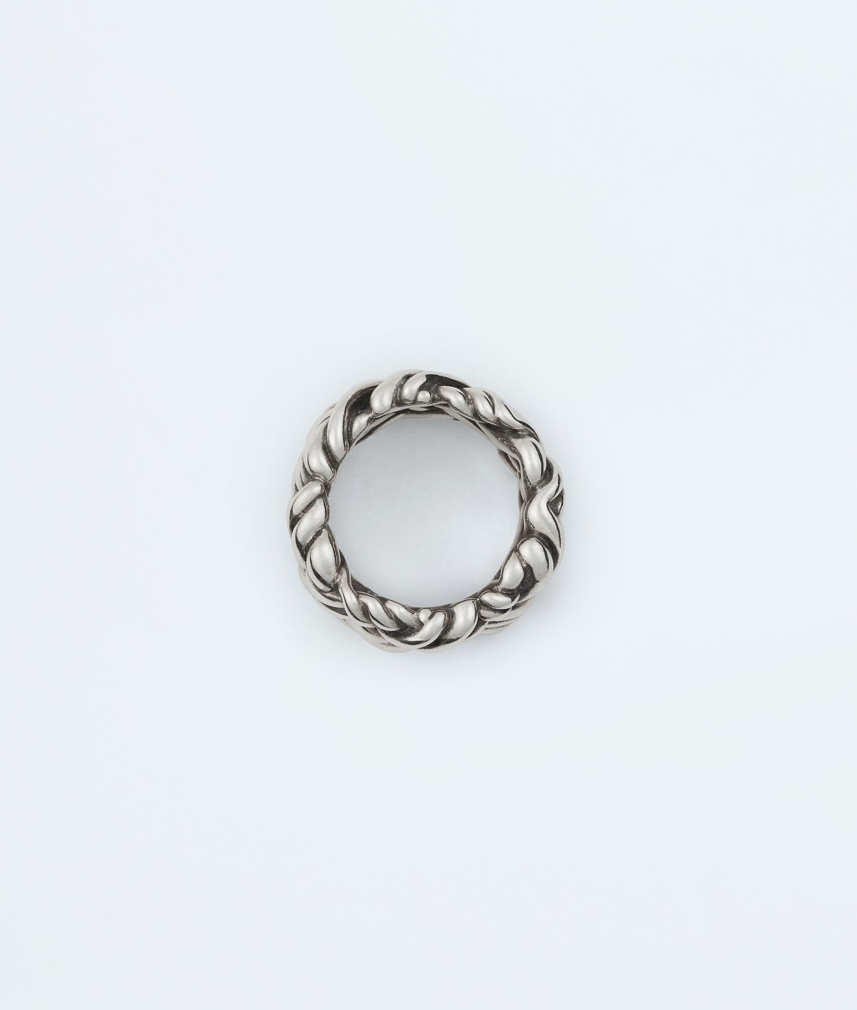 Bottega Veneta® Intreccio Ring in Silver for Men