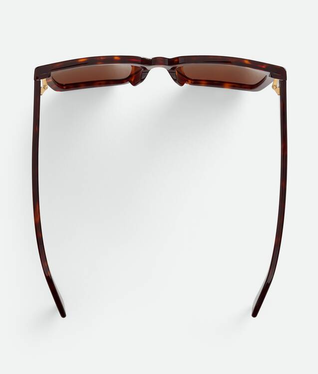 Soft Recycled Acetate Square Sunglasses in HAVANA / BROWN | Bottega ...