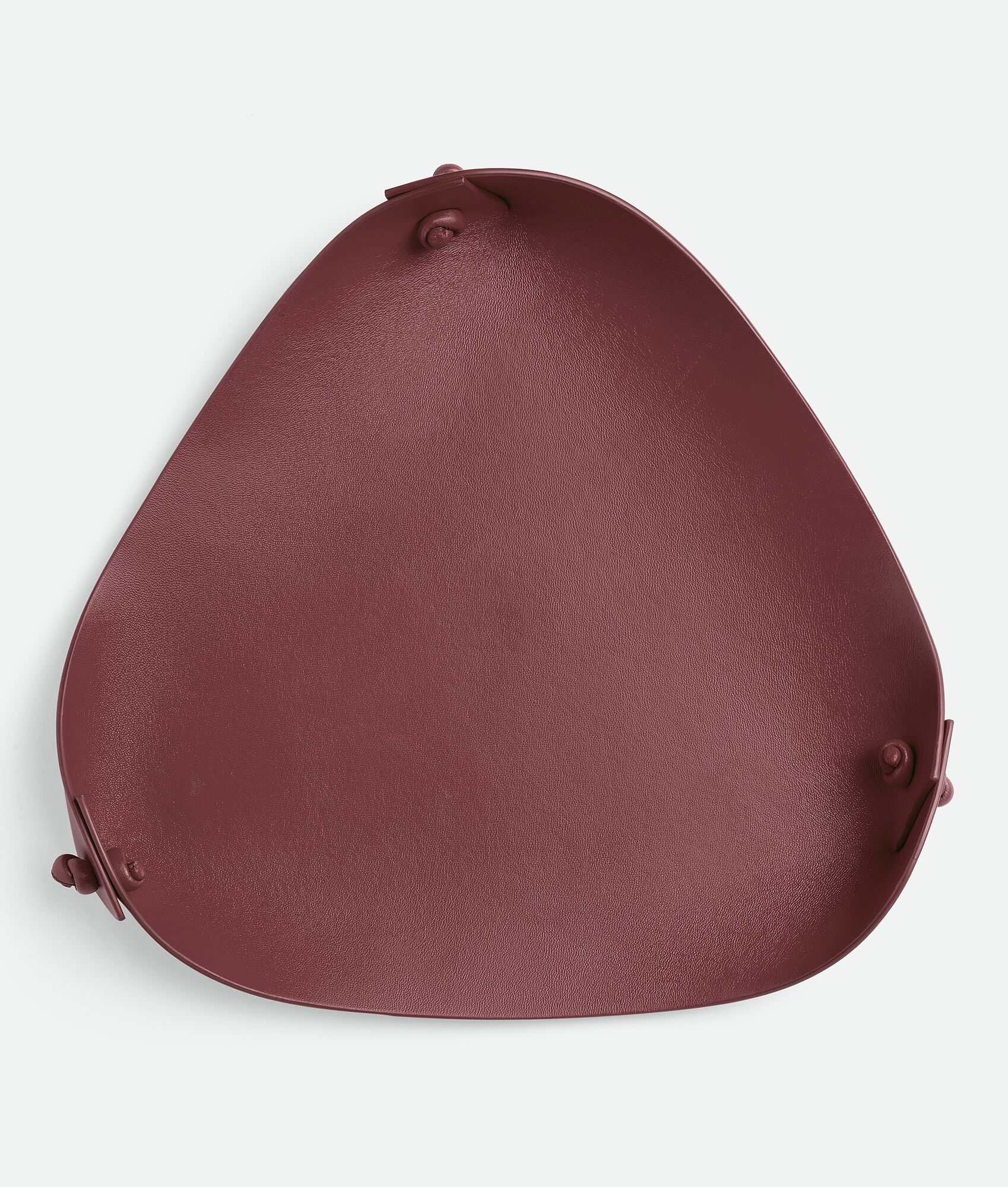 Large Leather Tray in Barolo | Bottega Veneta QA