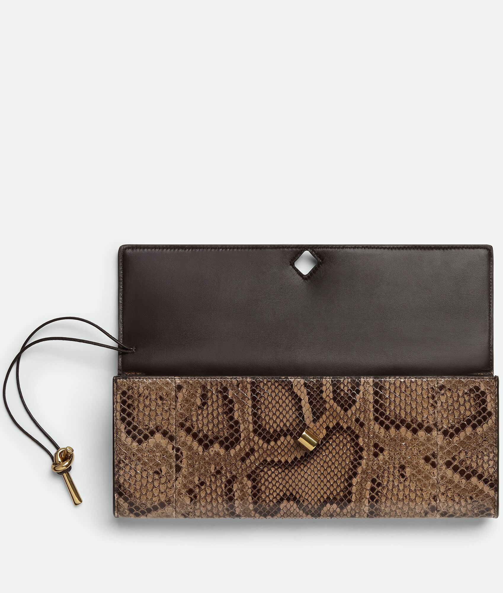Women's Andiamo Clutch in Python/fondant | Bottega Veneta US