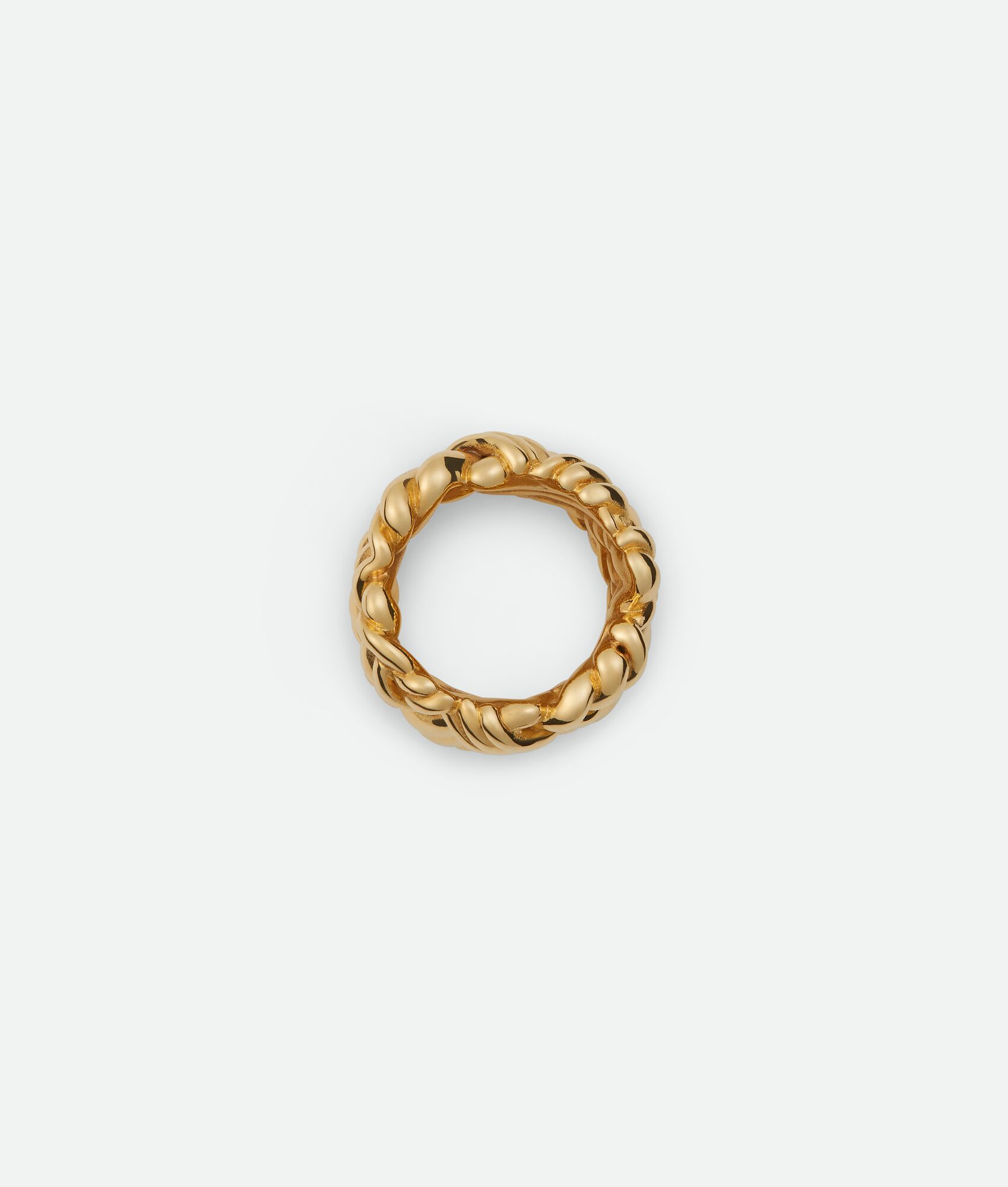 Bottega Veneta® Women's Intreccio Ring in Yellow gold. Shop online now.