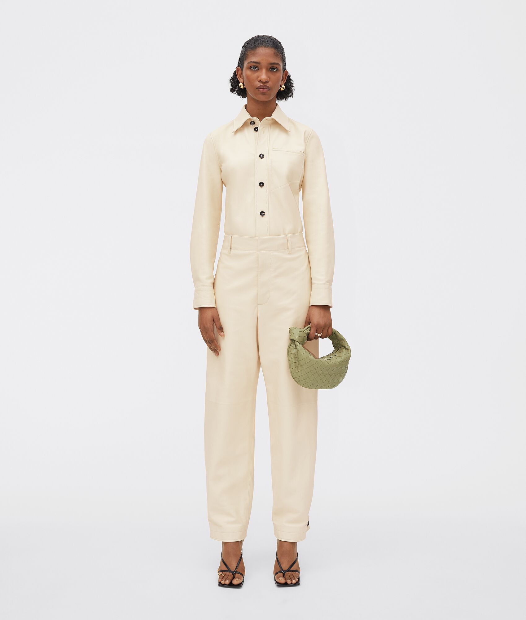 Bottega Veneta® Women's Mini Jodie in Travertine. Shop online now.