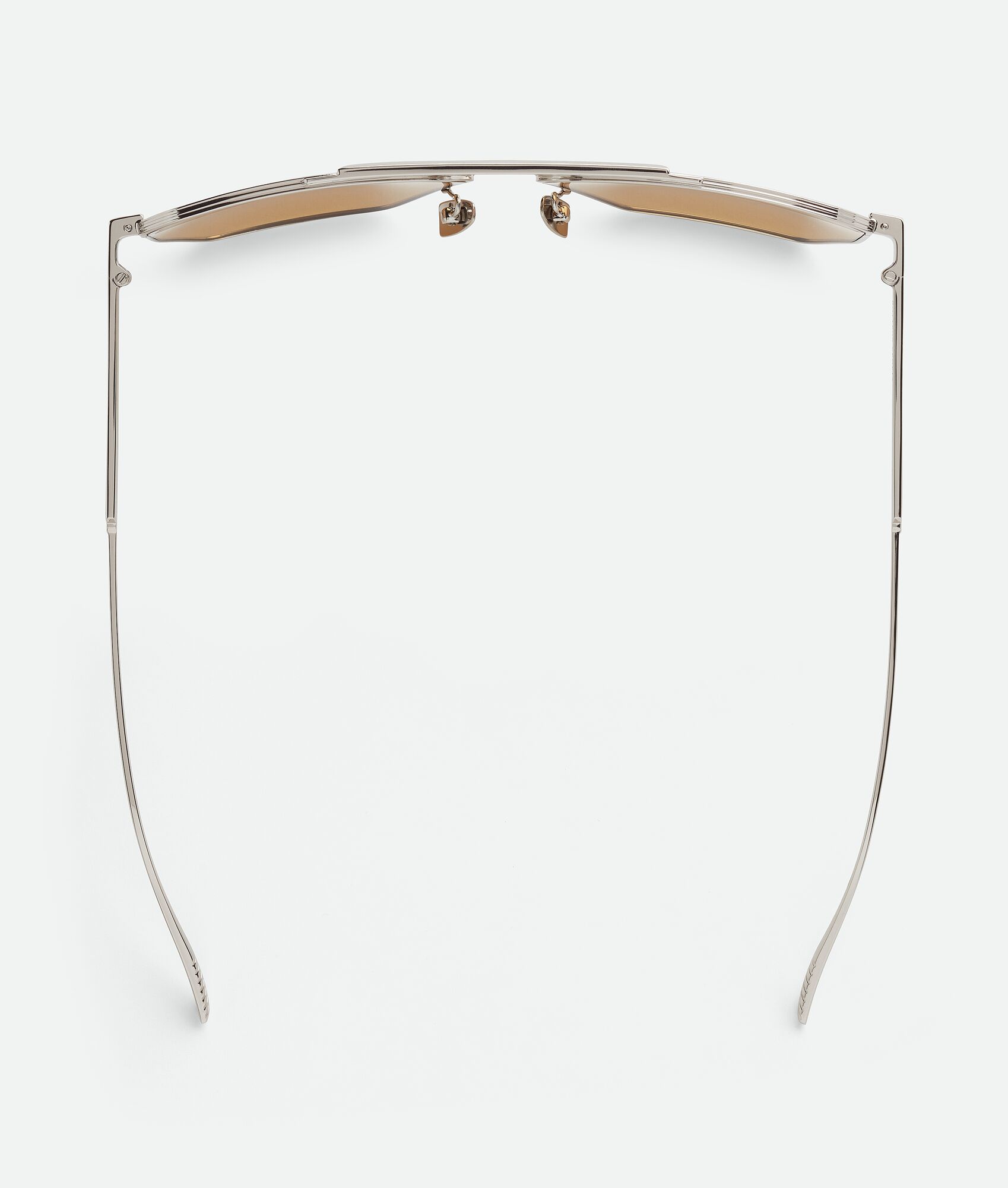 Classic Aviator Sunglasses in SILVER / BROWN | Bottega Veneta® US