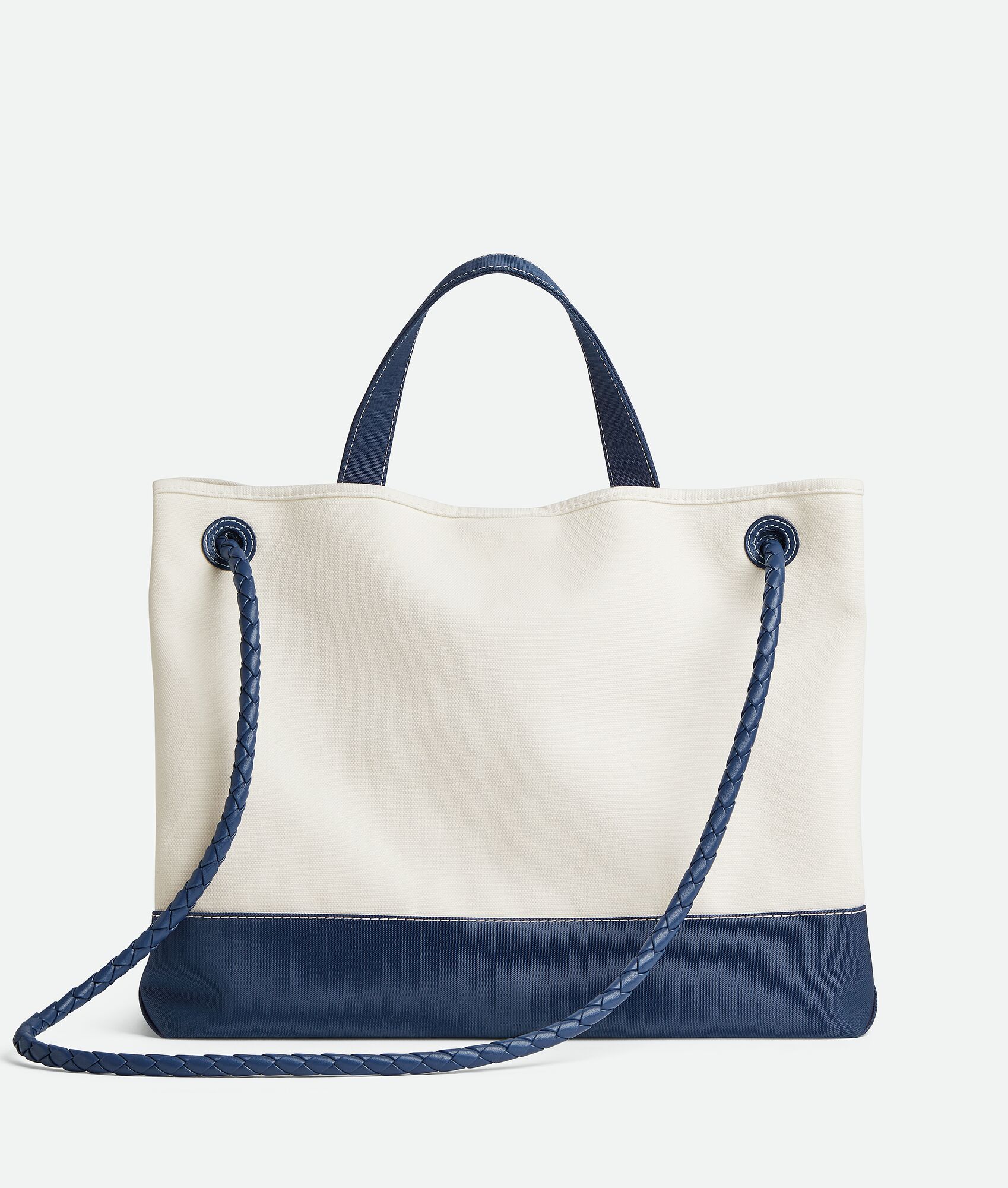 Large Andiamo in WHITE/BLUE | Bottega Veneta® US