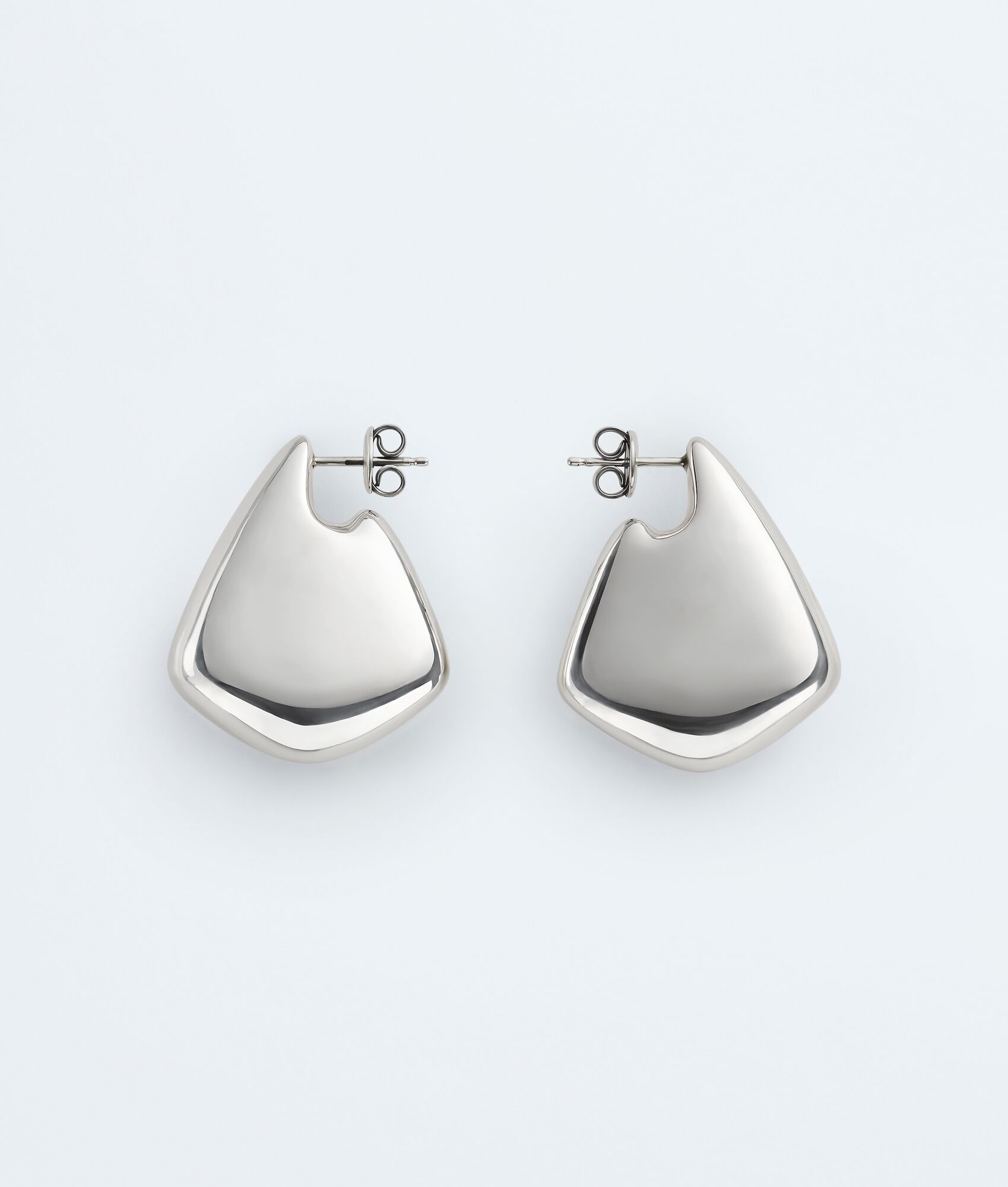 Bottega Veneta® Women's Small Fin Earrings in Silver. Shop online now.