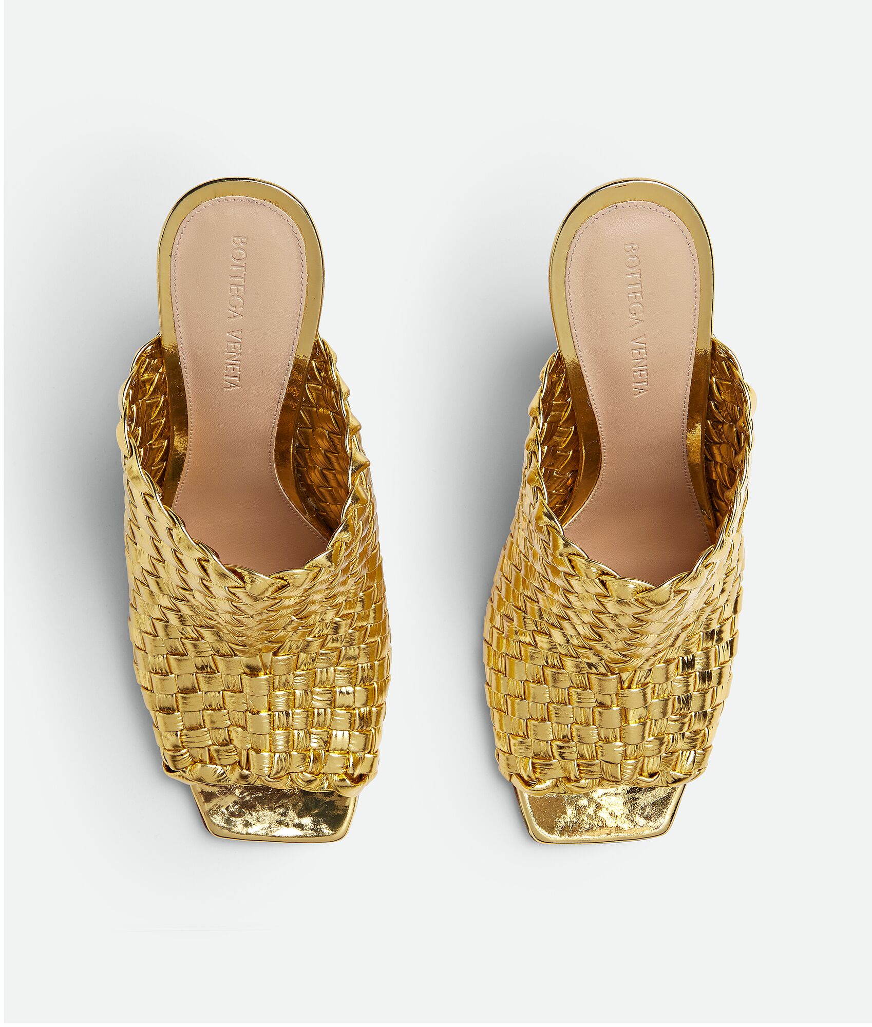 Women's Knot Mule in Gold | Bottega Veneta US