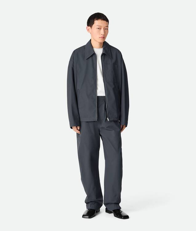 Bottega Veneta® Men's Resinated Cotton Trousers in Vulcano. Shop online ...