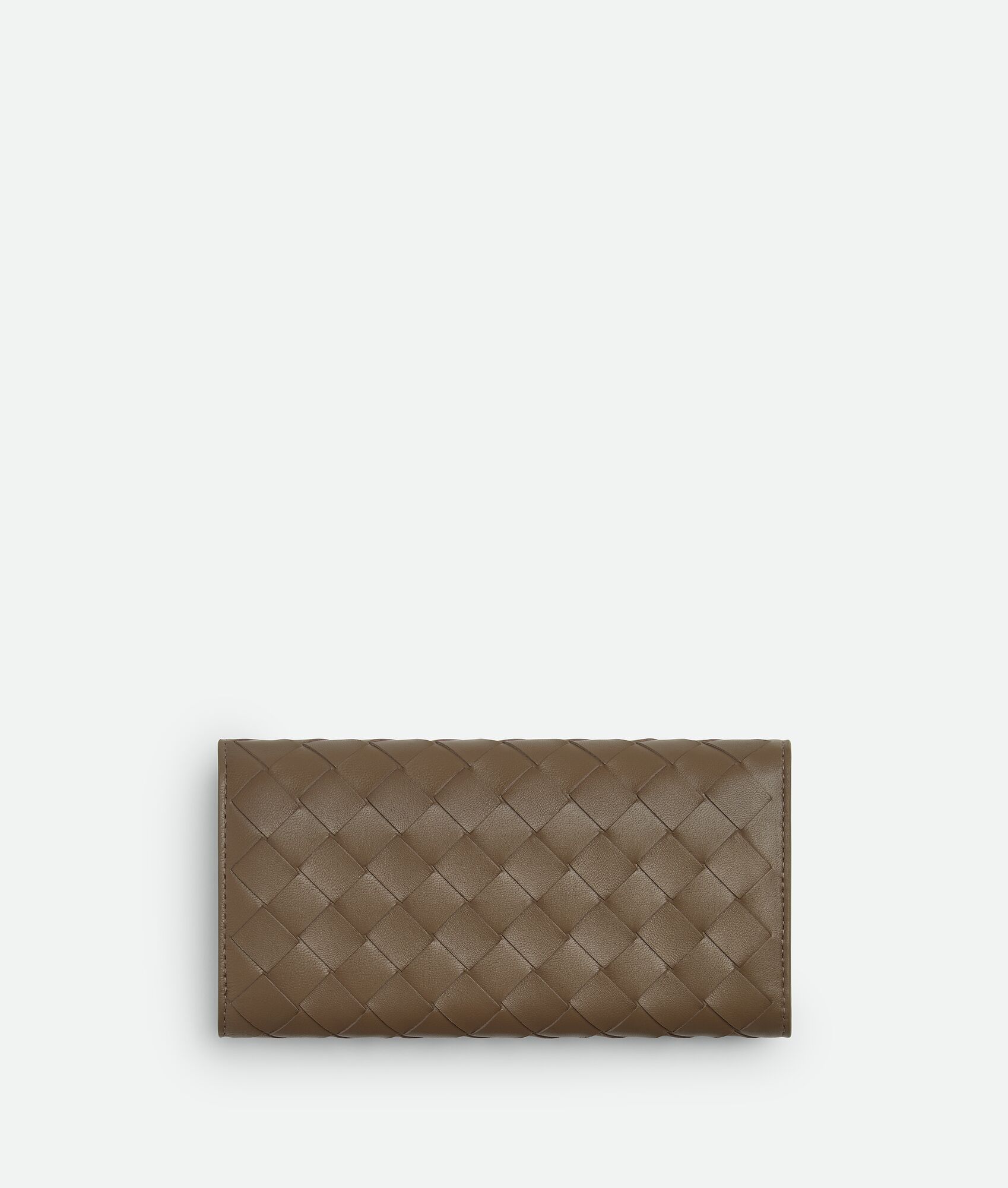 Bottega Veneta® Women's Intrecciato Large Flap Wallet in Pinecone. Shop ...