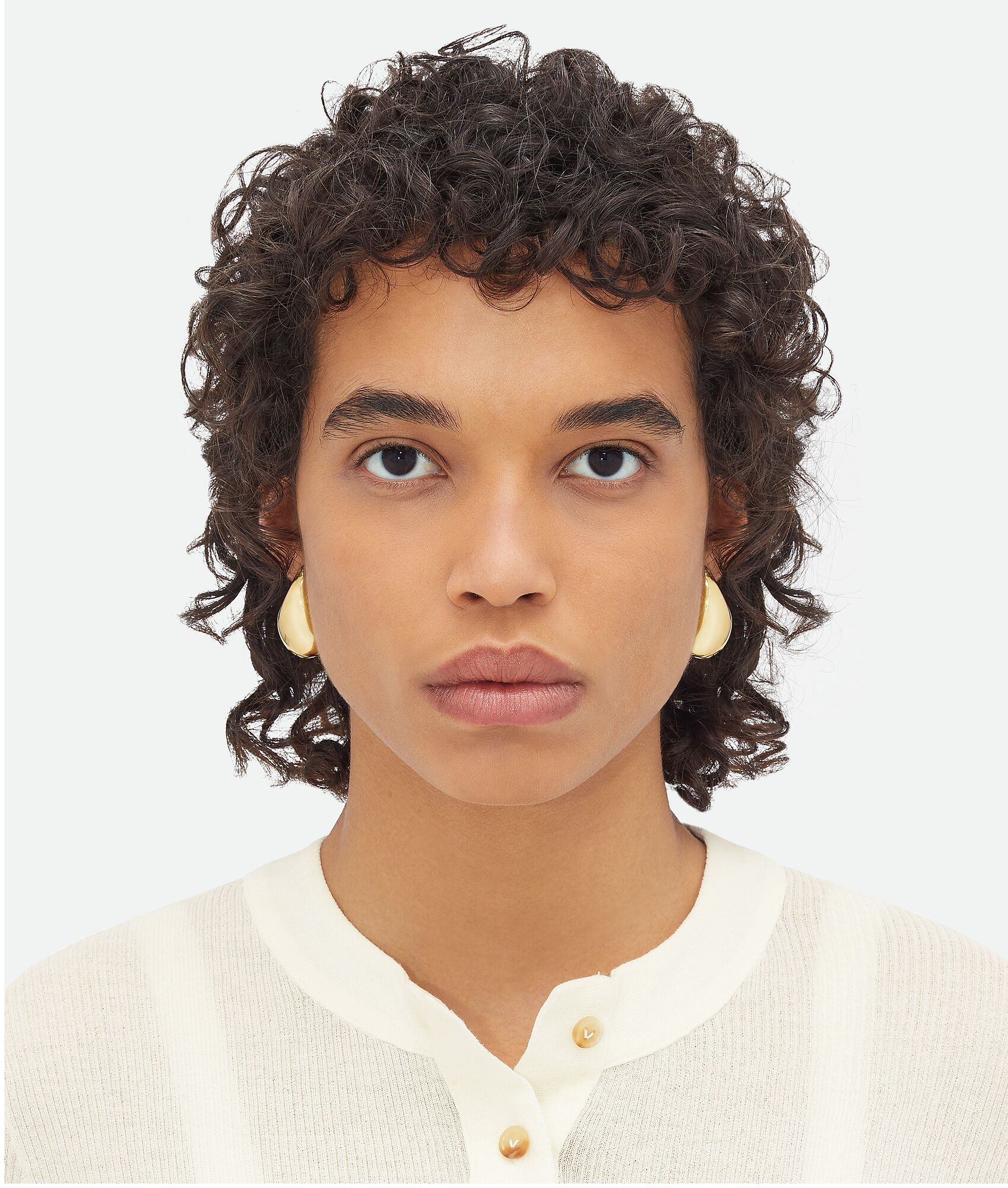 Small Drop Earrings in YELLOW GOLD | Bottega Veneta® US