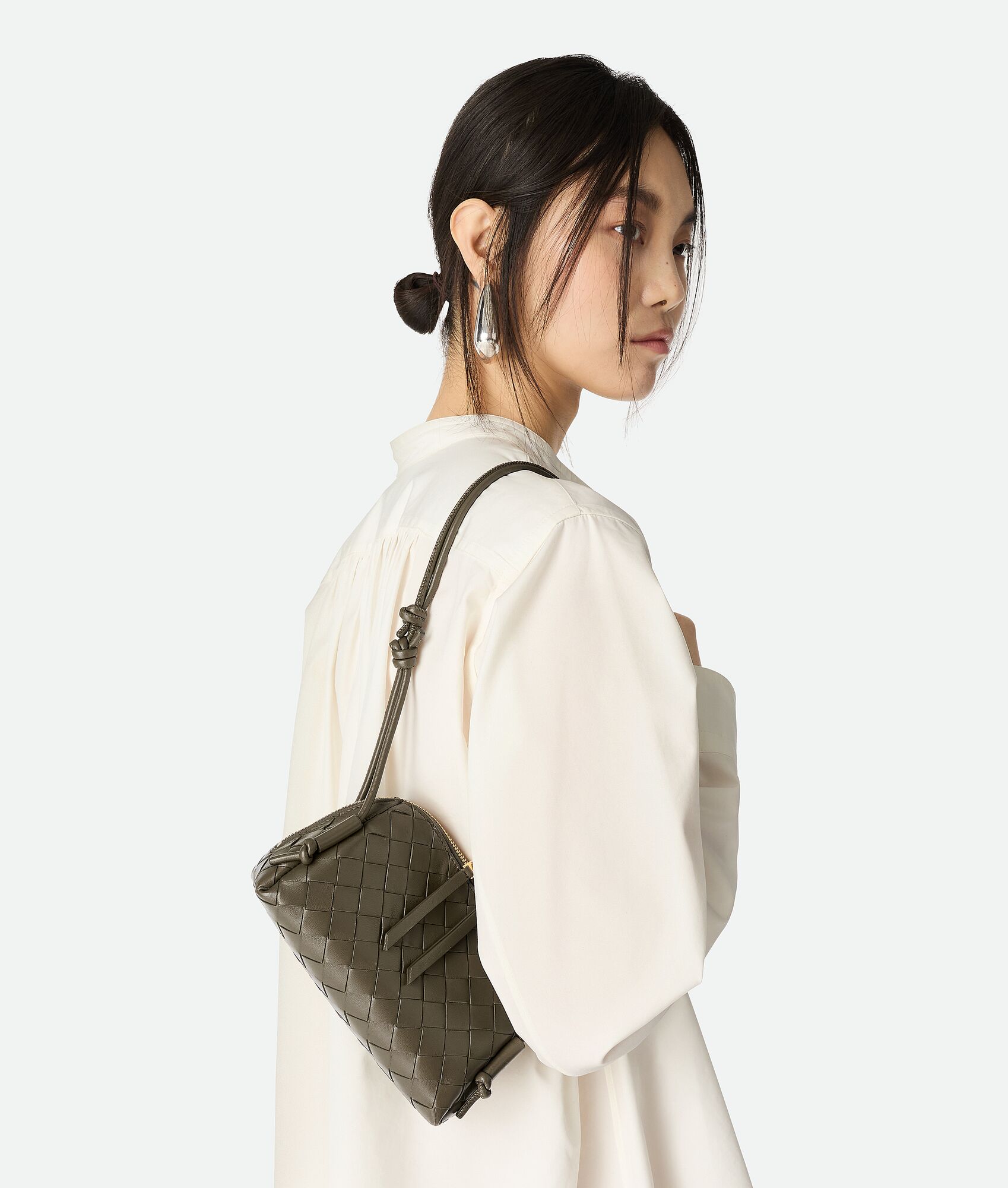 Women's Concert Pouch in Cypress | Bottega Veneta US