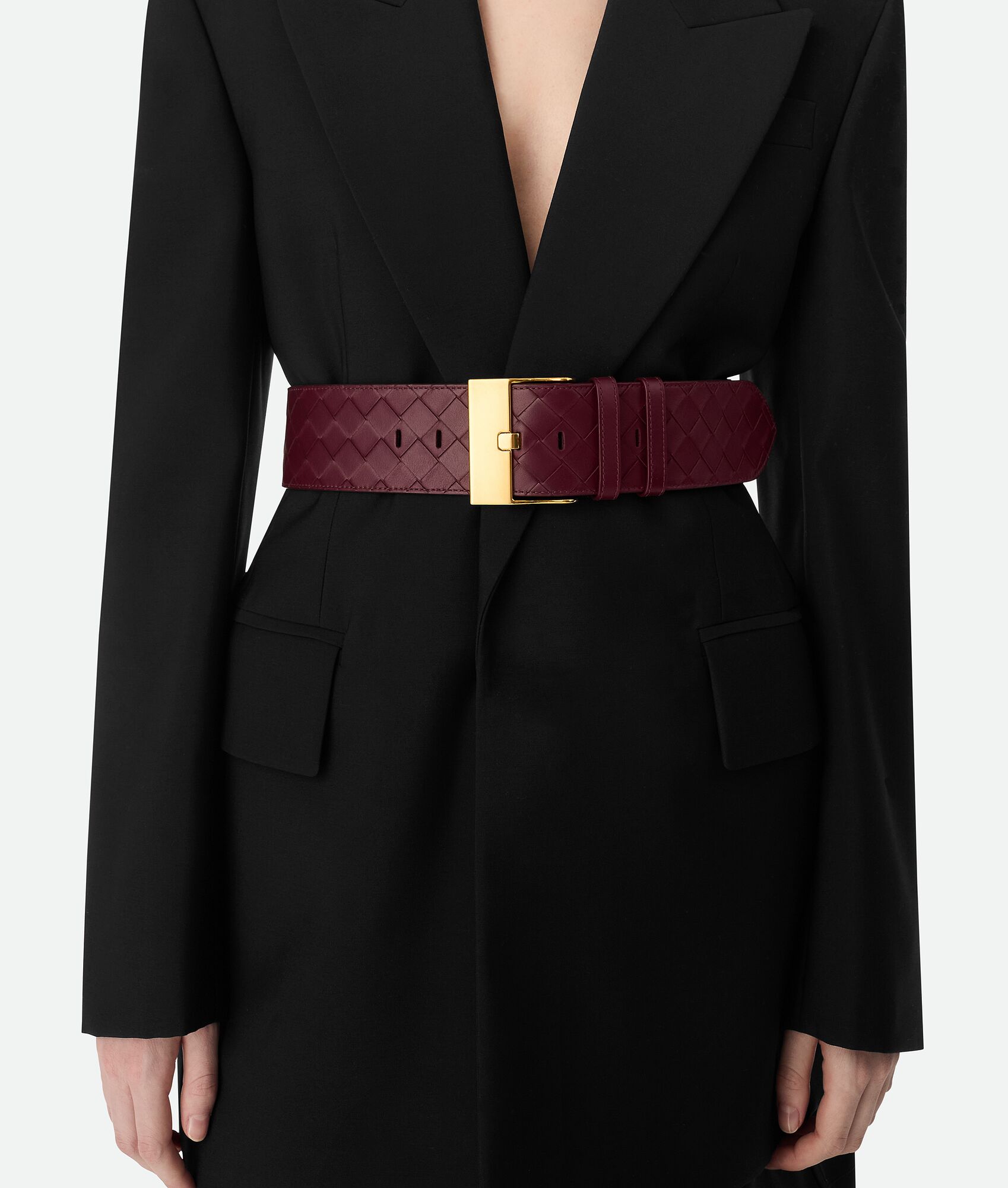 Bottega Veneta® Women's Large Watch Belt in Barolo. Shop online now.