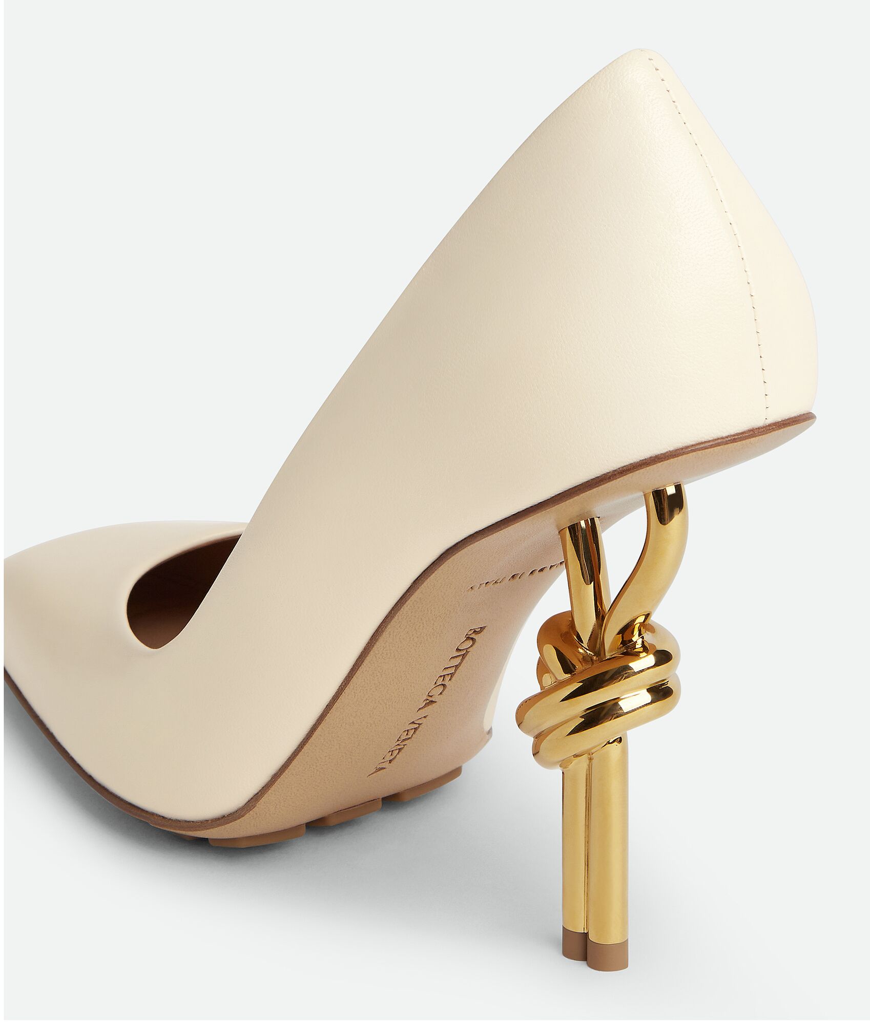 Bottega Veneta® Women's Knot Pump in Sea salt high heel