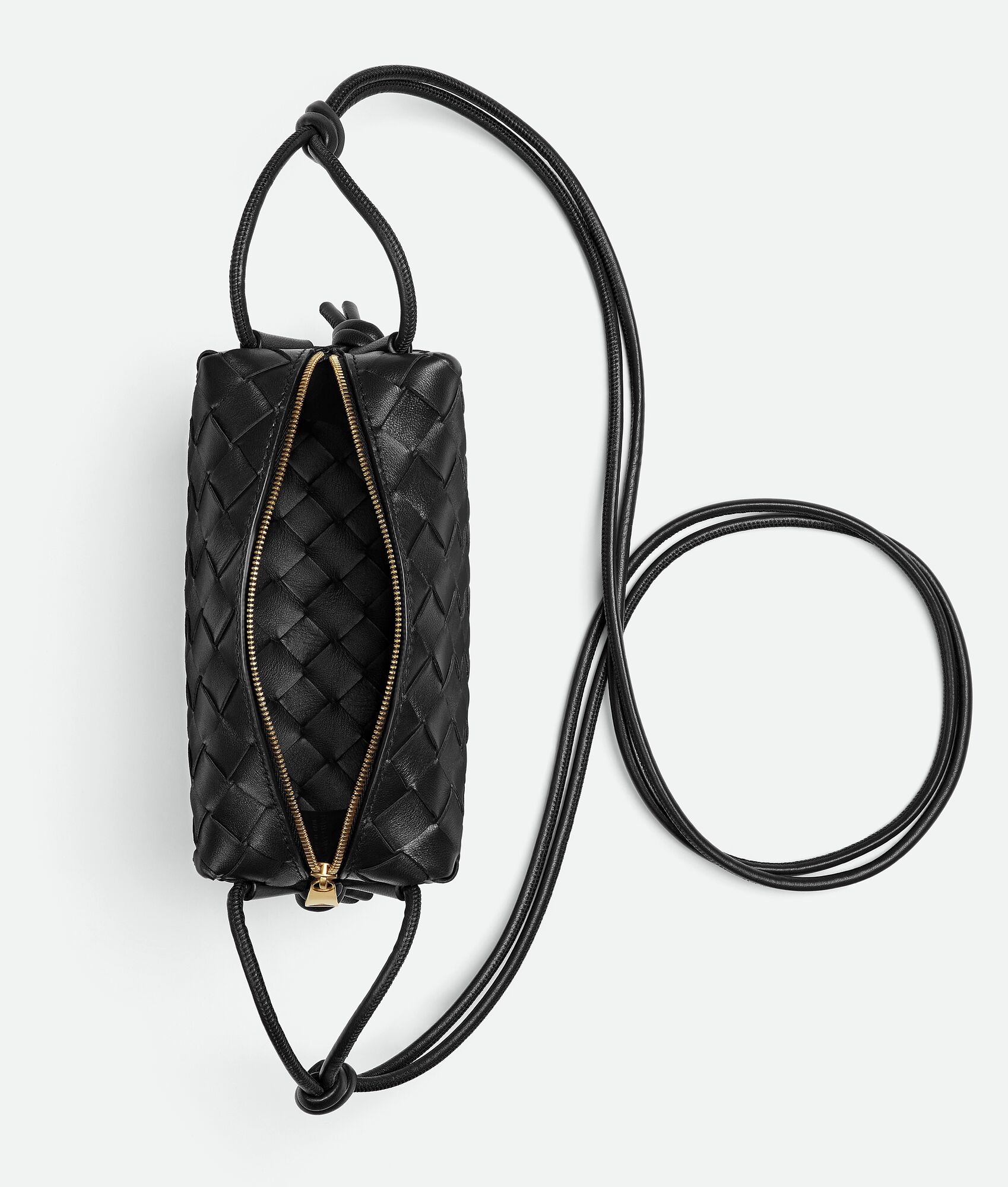 Women's Mini Loop Camera Bag in Black | Bottega Veneta GB