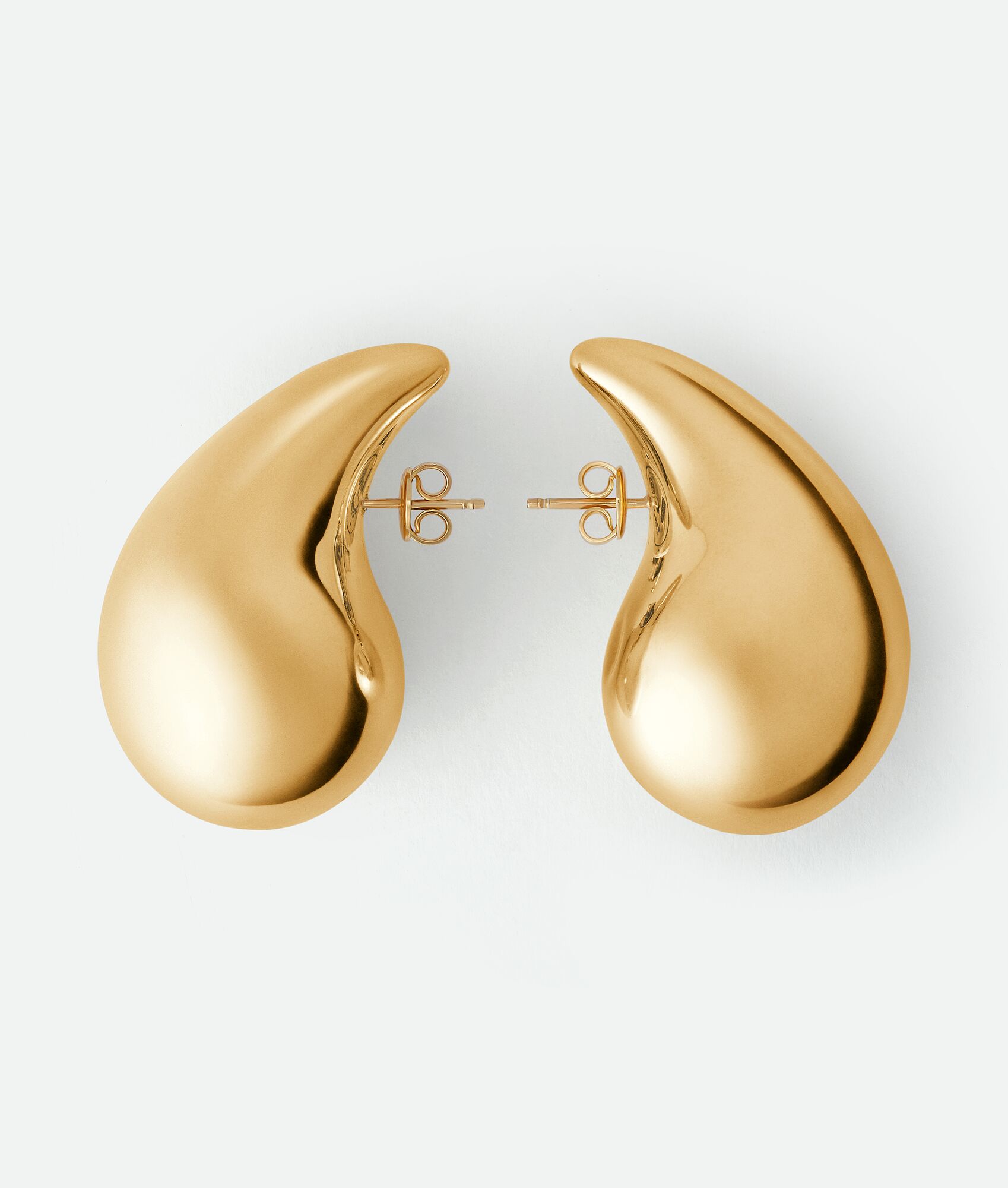 Bottega Veneta® Women's Large Drop Earrings in Yellow Gold. Shop online ...
