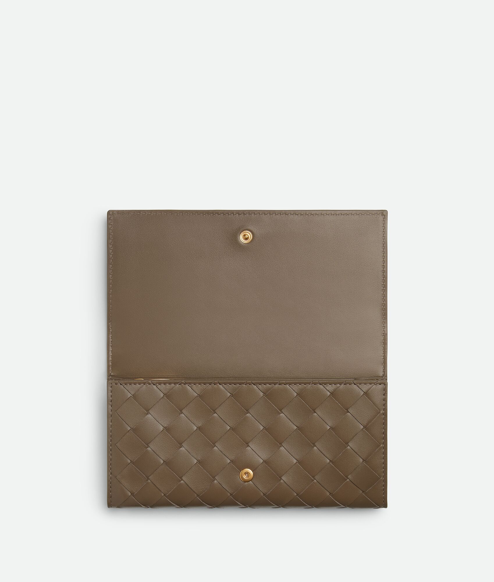 Bottega Veneta® Women's Intrecciato Large Flap Wallet in Pinecone. Shop ...