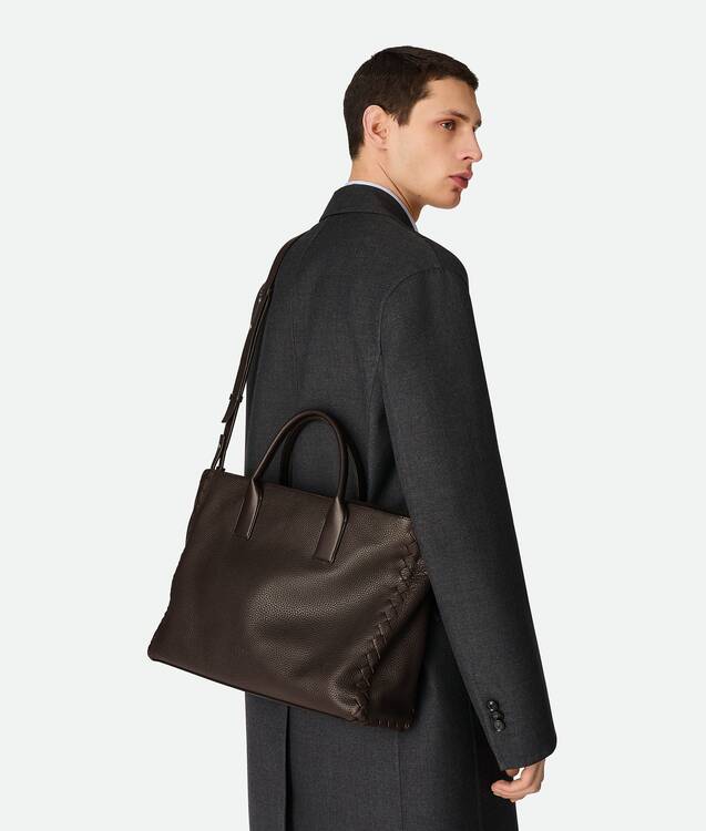 Men's Interview Briefcase in Fondant | Bottega Veneta US