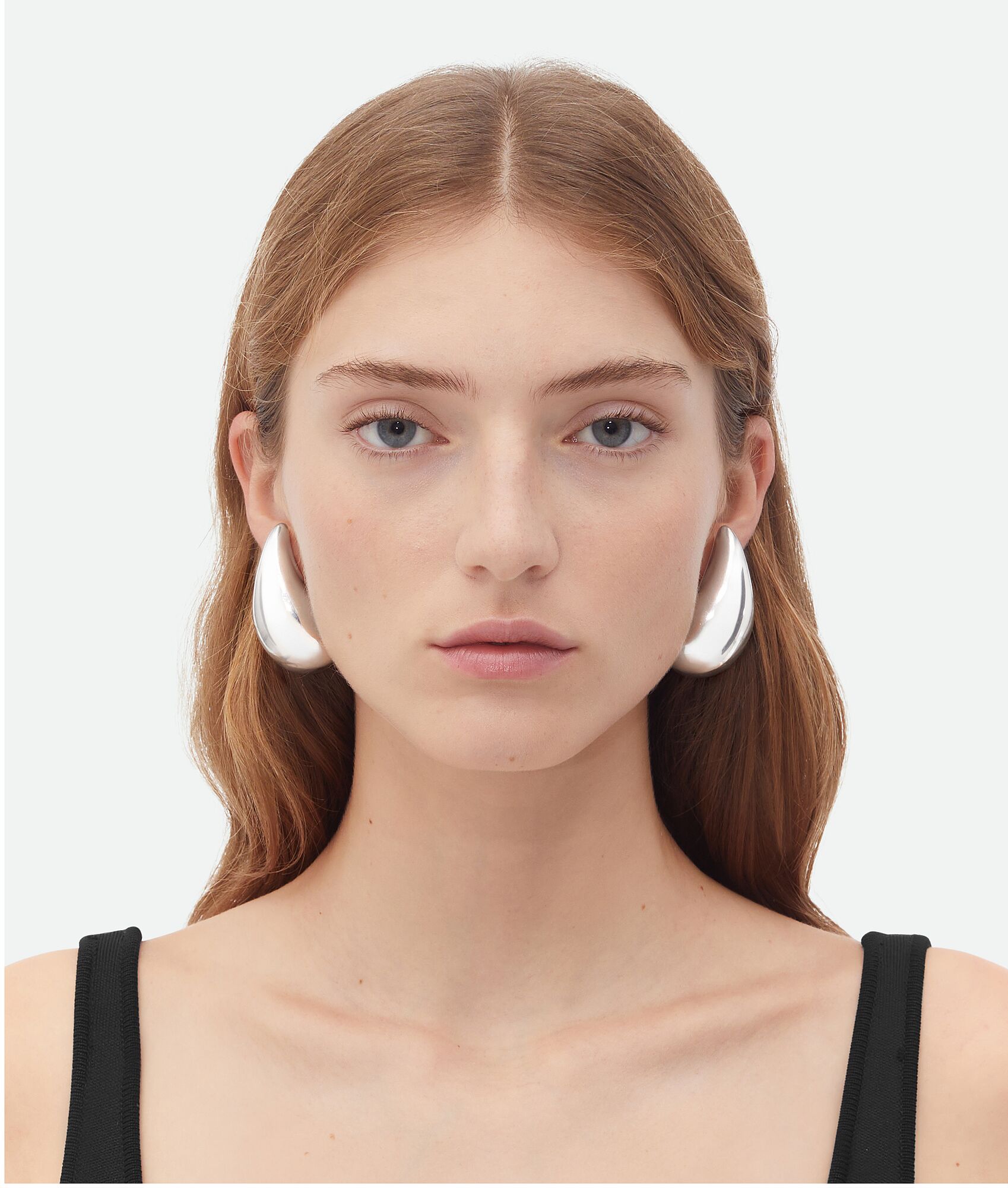 Large Drop Earrings in SILVER | Bottega Veneta® US