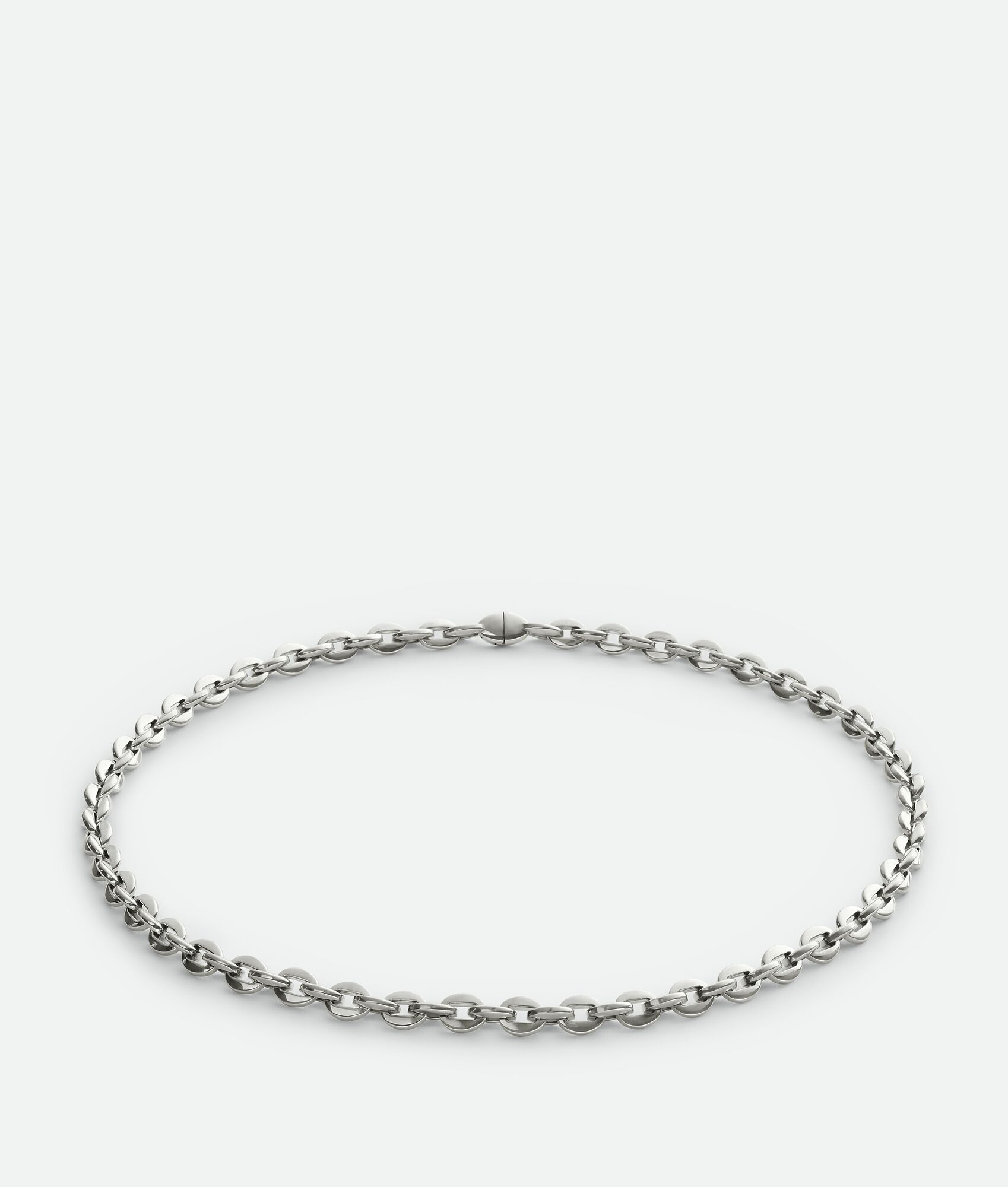 Bottega Veneta® Women's Shape Chain Necklace in Silver. Shop online now.