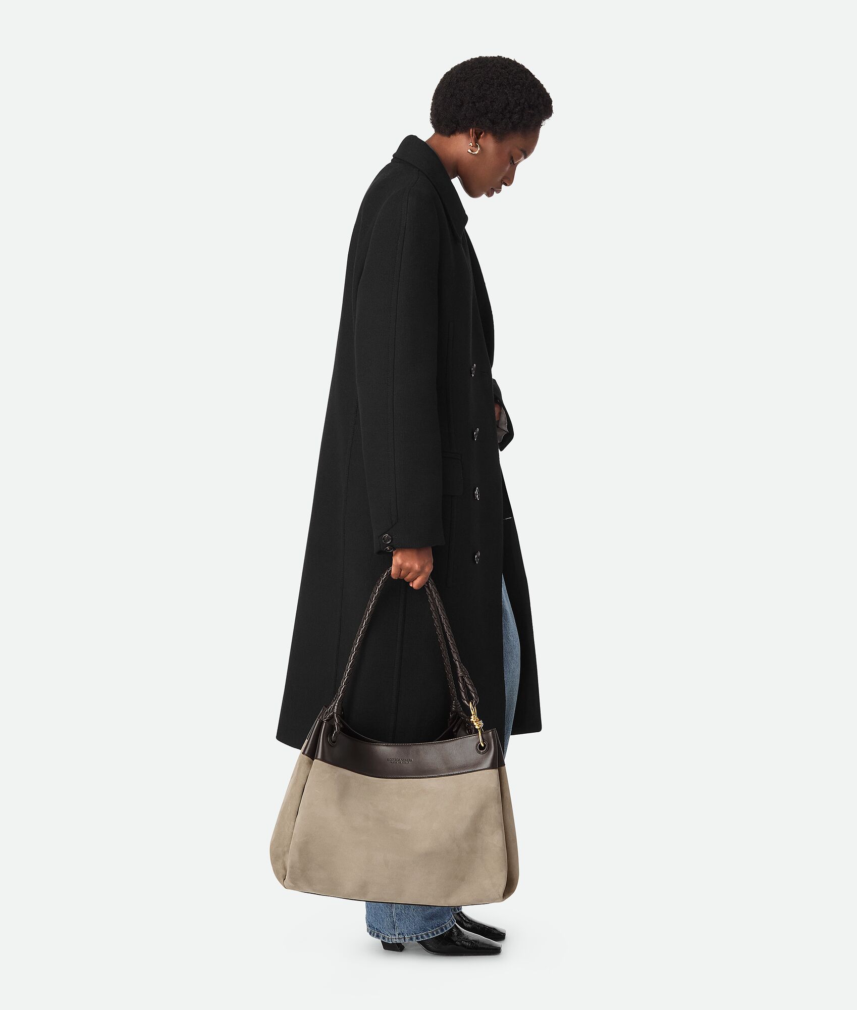 Bottega Veneta® Women's Maxi Parachute in Mastice/fondant. Shop online now.