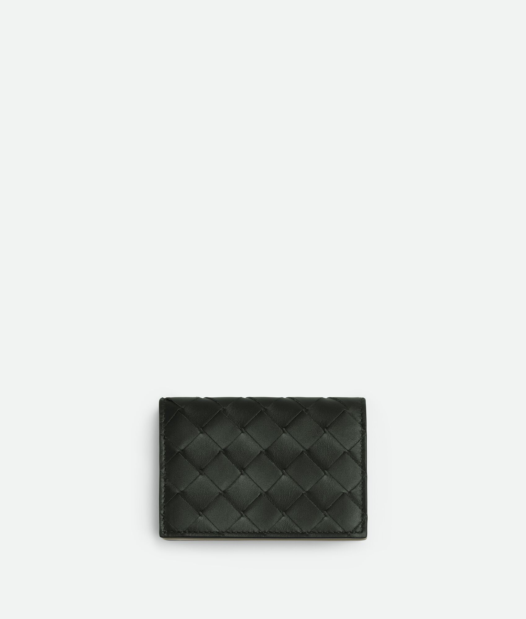 Bottega Veneta® Men's Intrecciato Business Card Case in Dark green ...