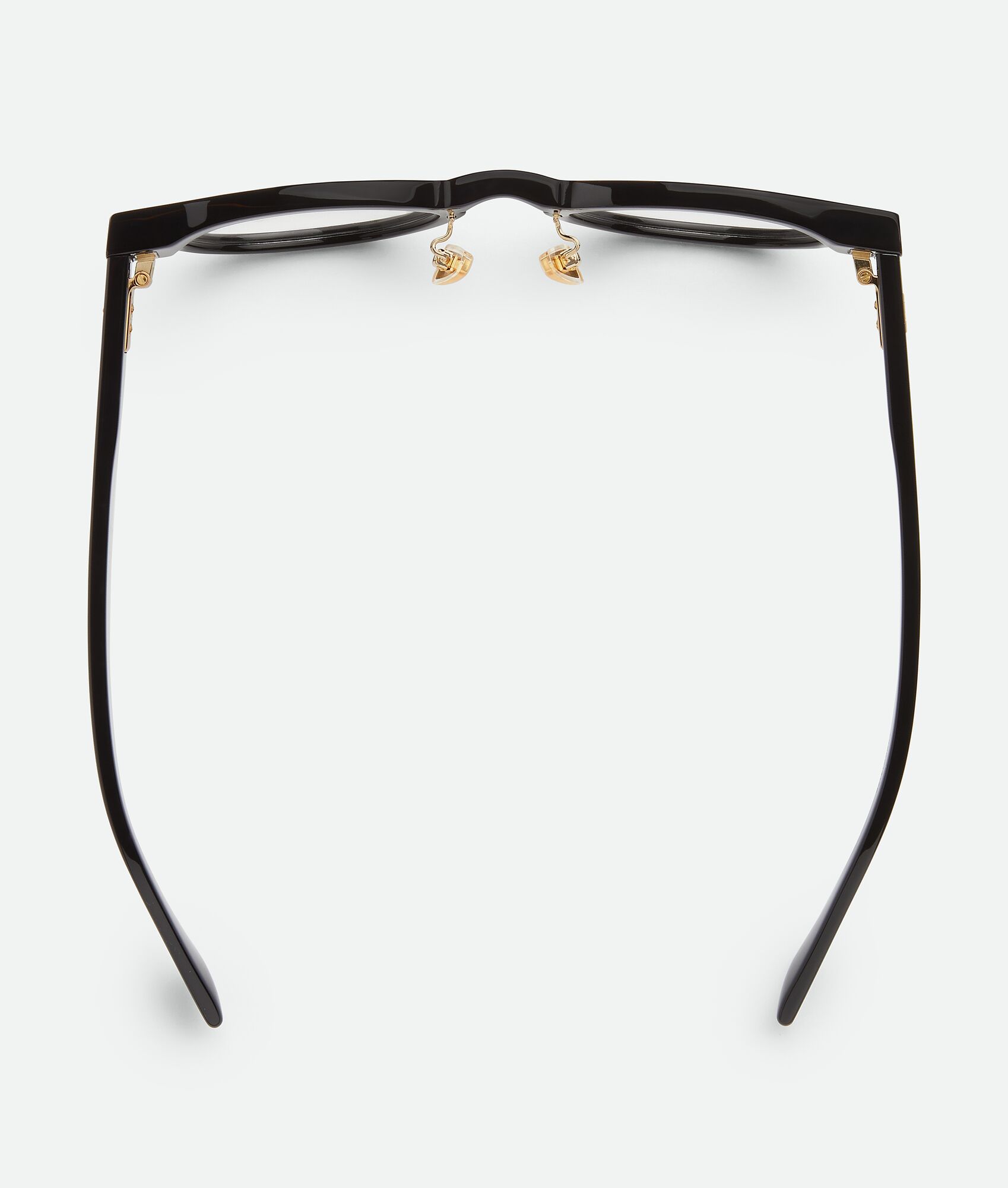 Dizzy Round Eyeglasses in Black/transparent | Bottega Veneta US