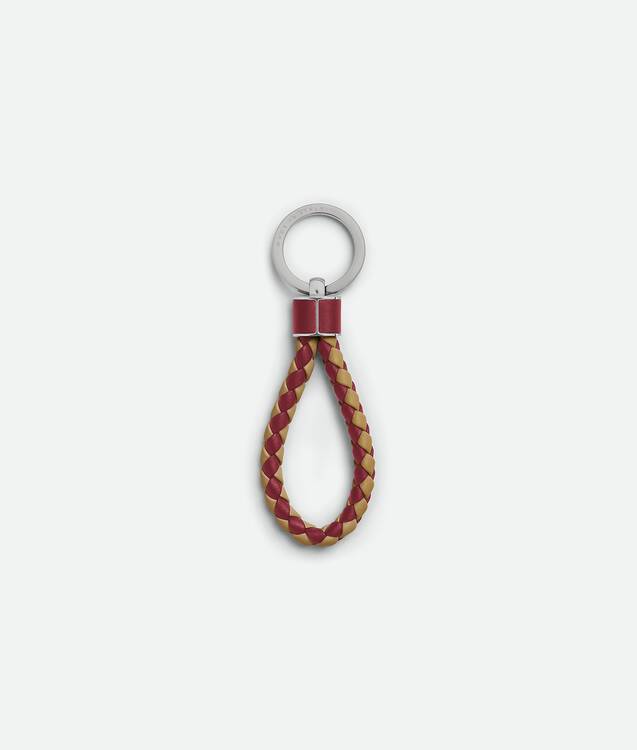 Bottega Veneta® Men's Intreccio Key Ring in Ambra/dark praline. Shop ...