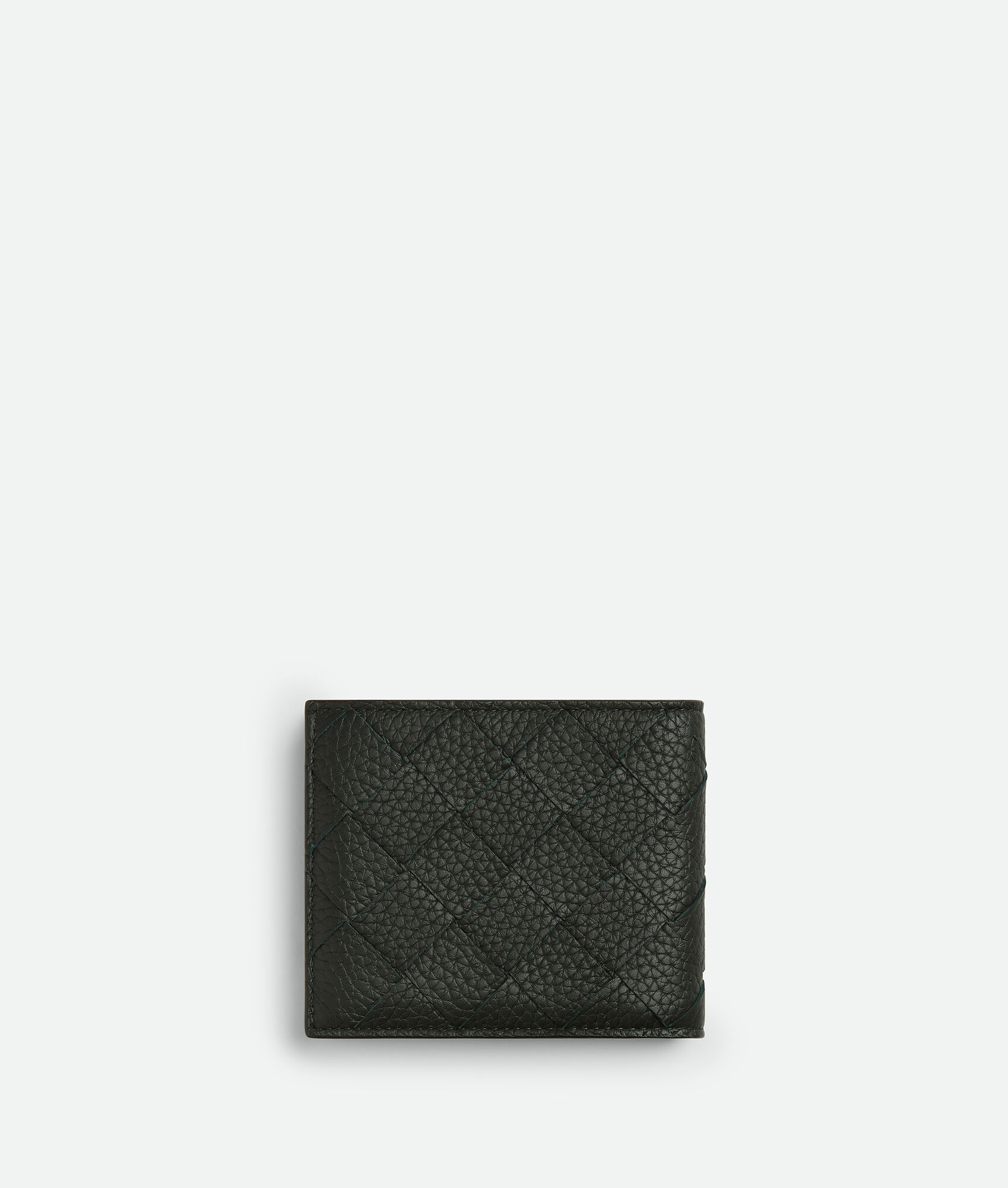 Men's Intrecciato Bi-Fold Wallet in Dark green | Bottega Veneta US