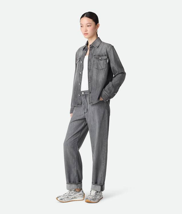 Women's Orbit Sneaker in Silver / White / Optic white rubber | Bottega ...