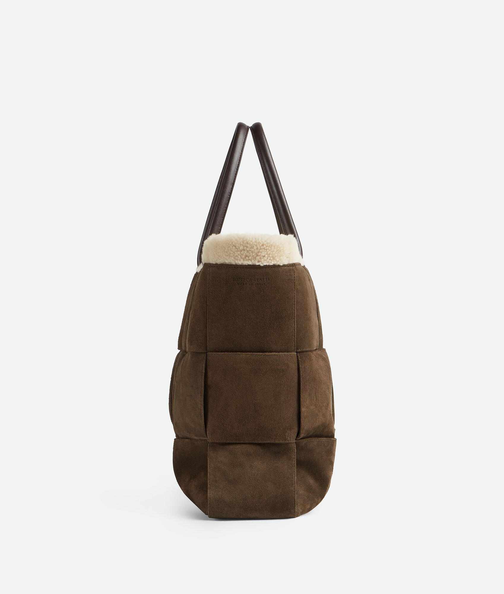 Bottega Veneta® Arco Tote grand format pour Homme en Kaki/teddy/fondant ...