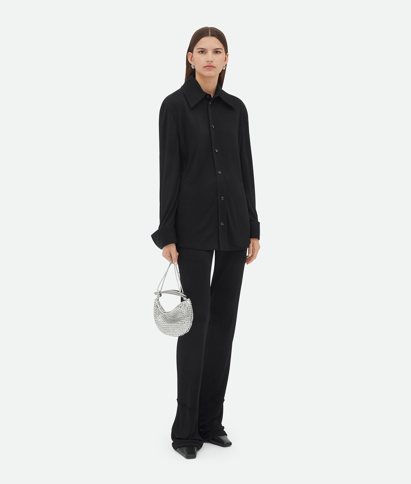 Bottega Veneta® Women's Baby Sardine in Silver. Shop online now.