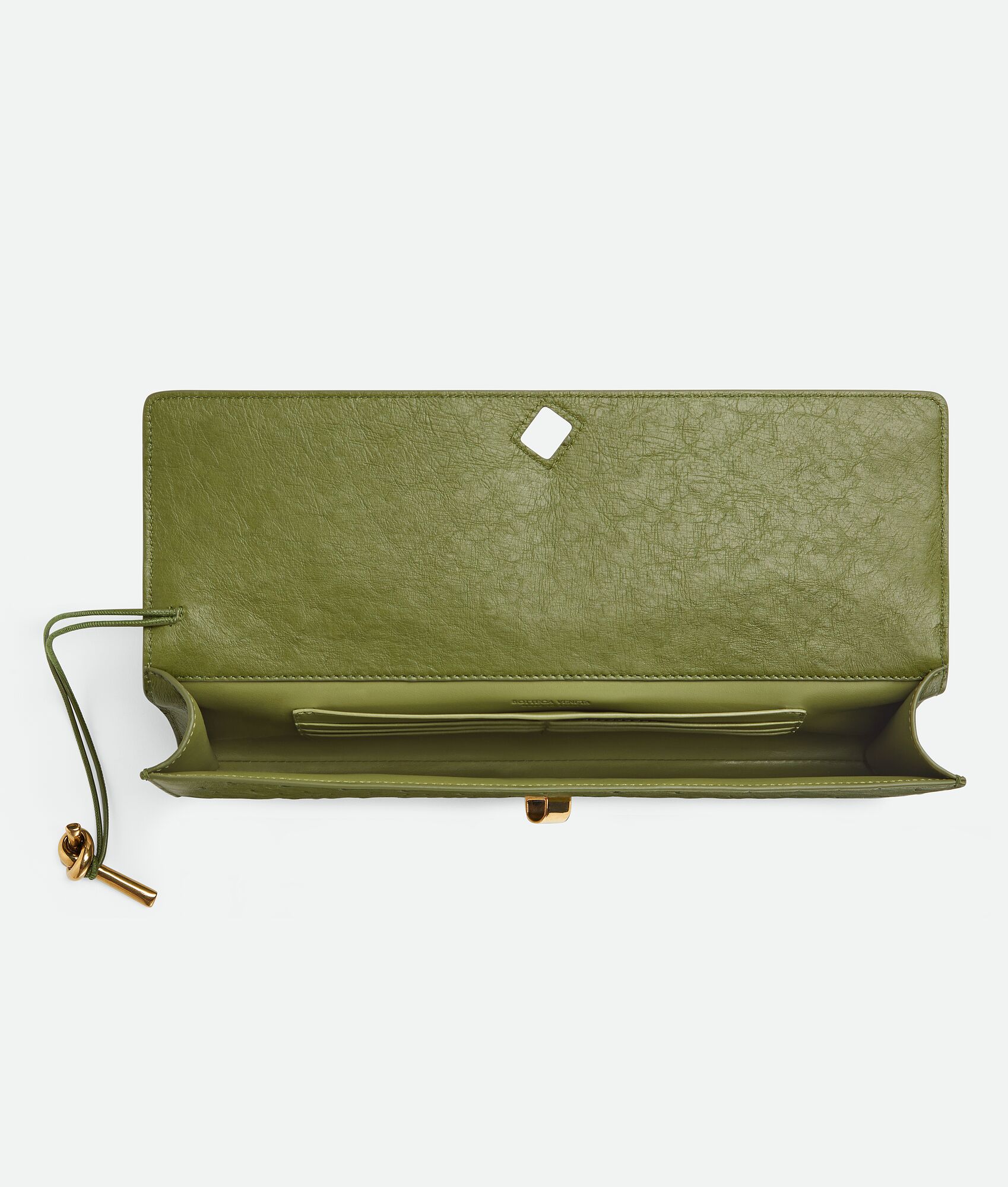 Women's Andiamo Clutch in Matcha | Bottega Veneta US