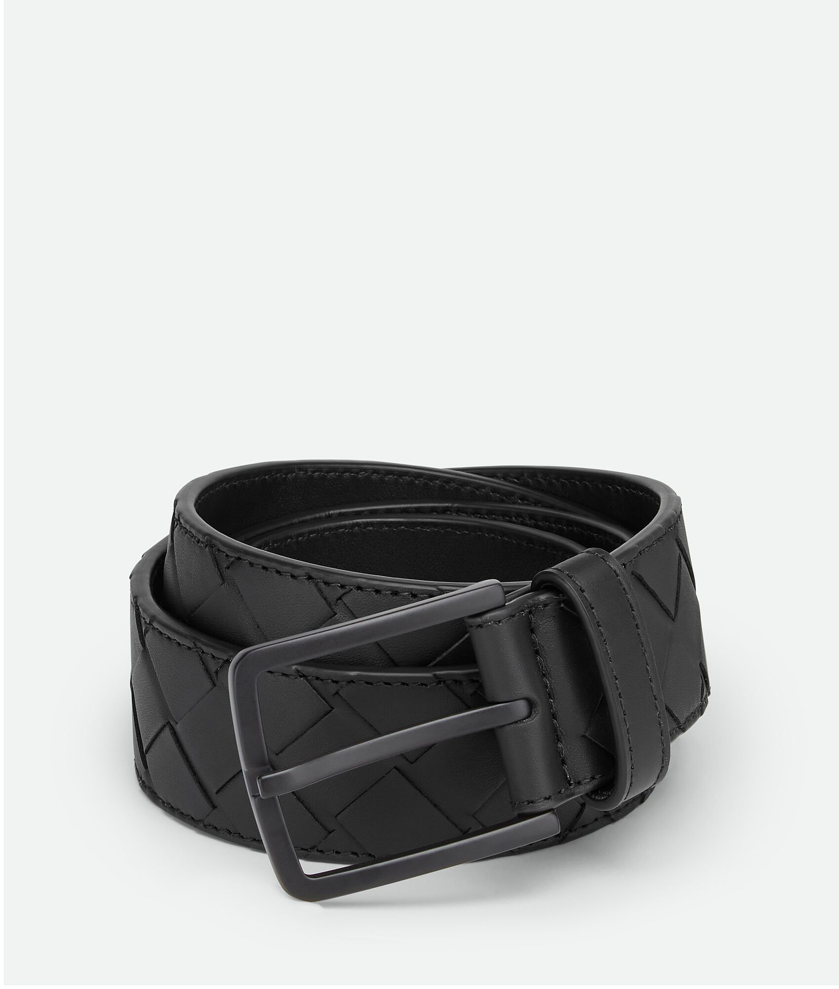 Bottega Veneta® Men's Intrecciato Belt in Nero. Shop online now.