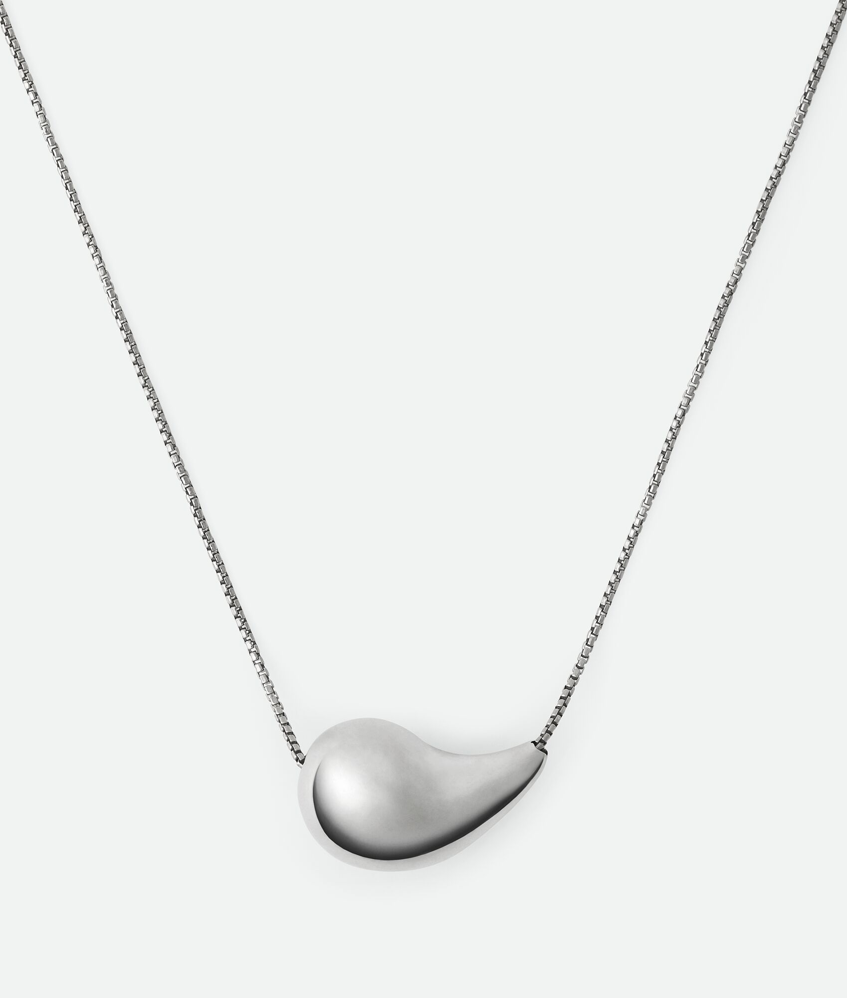 Women's Drop Pendant Necklace in Silver | Bottega Veneta US