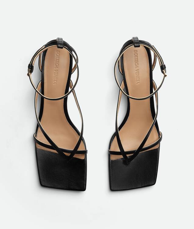 Stretch Strap Sandal in BLACK | Bottega Veneta® US