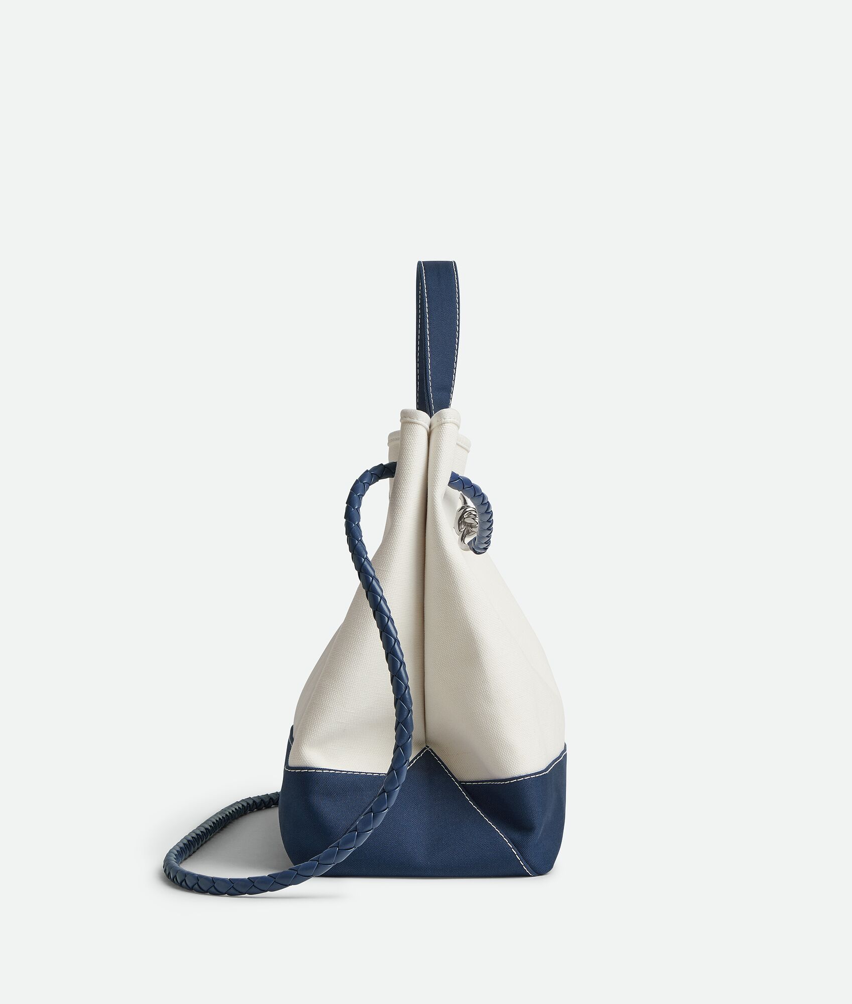 Bottega Veneta® Women's Large Andiamo in White/blue. Shop online now.