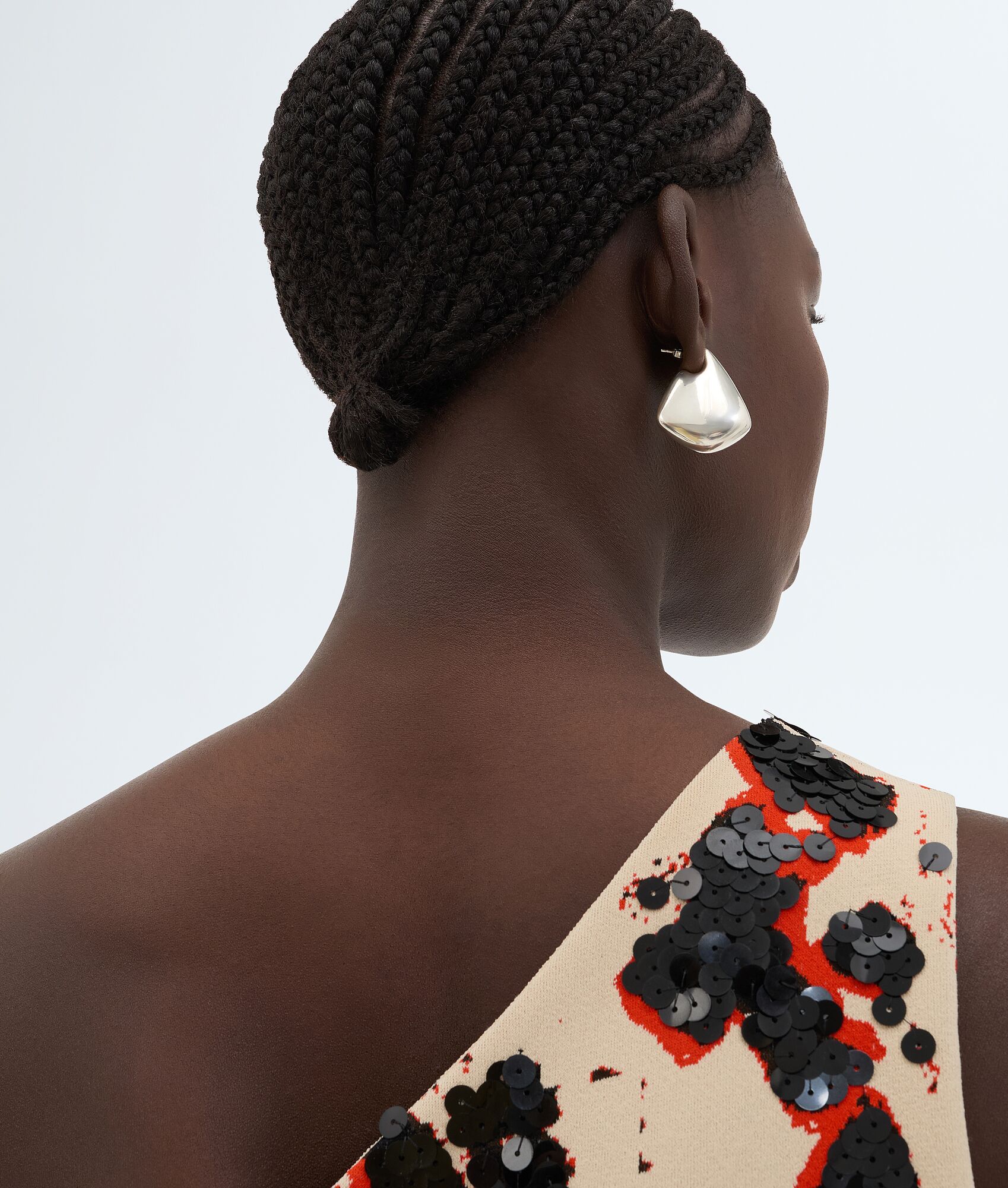 Women's Small Fin Earrings in Silver | Bottega Veneta US
