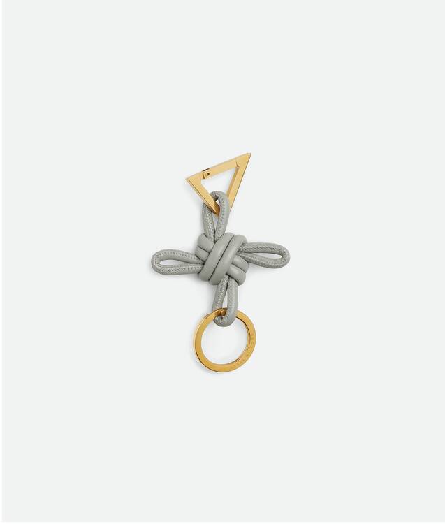 Bottega Veneta® Women's Triangle Key Ring in Agate grey. Shop online now.