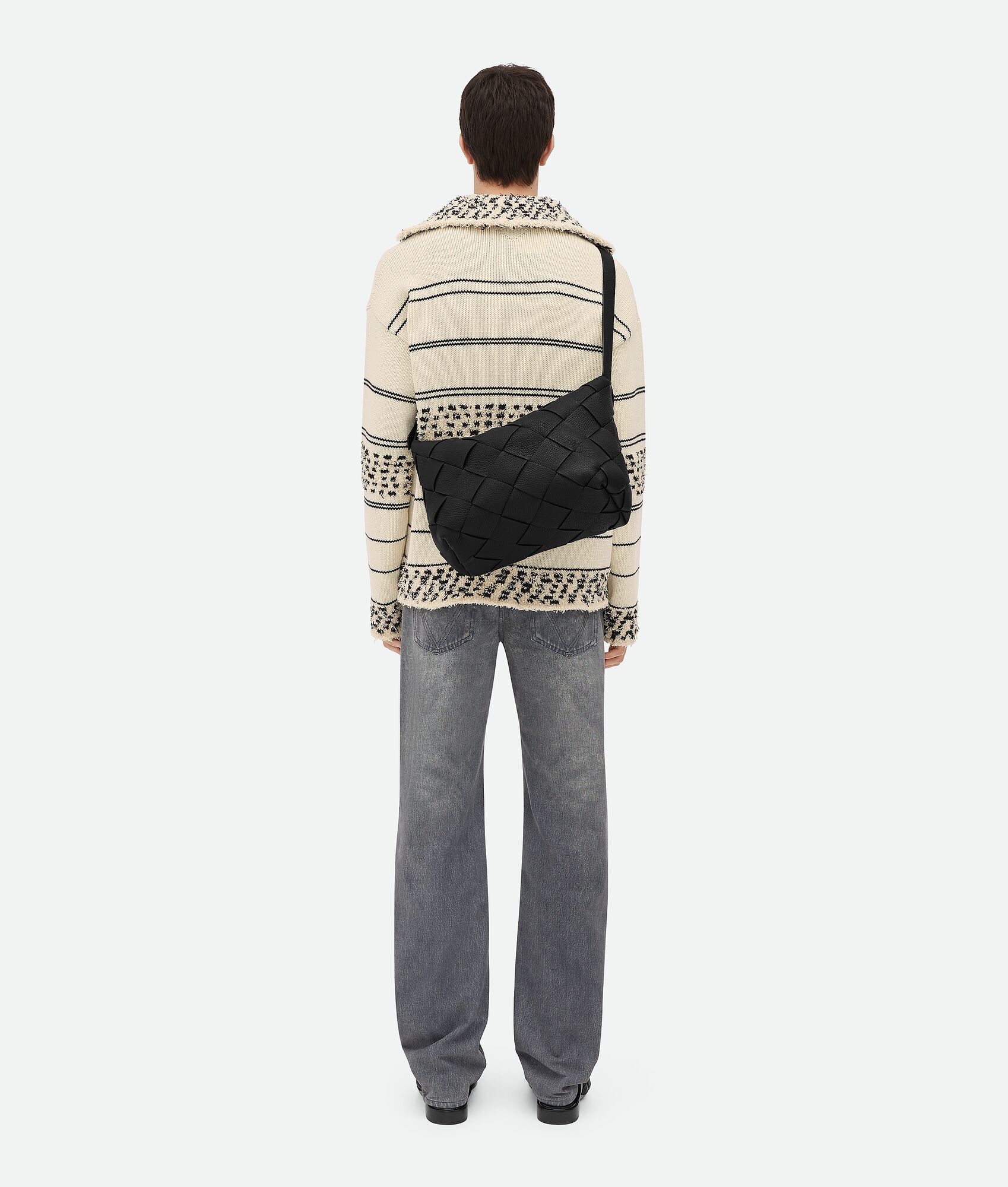 Men's Diago Hobo in Black | Bottega Veneta GB